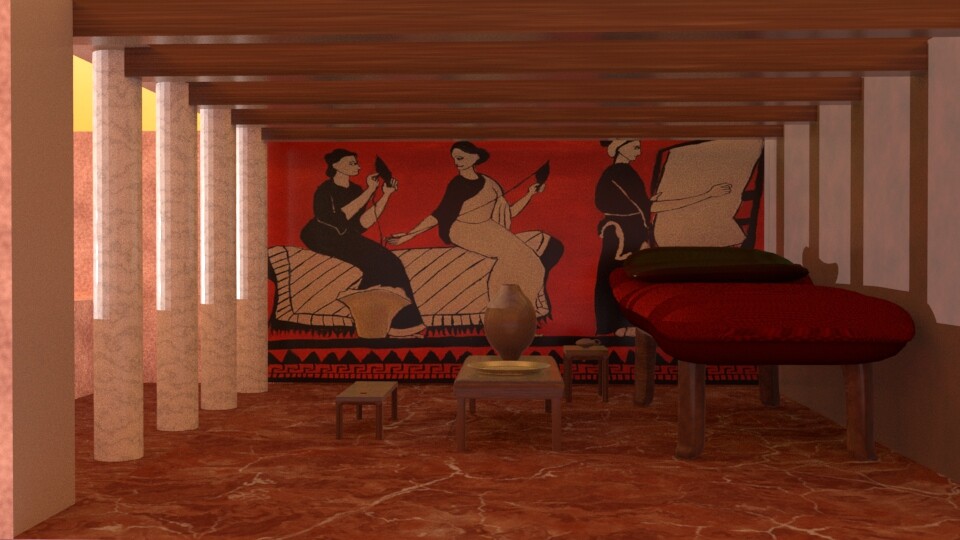 ArtStation - Ancient Greco-Roman Room