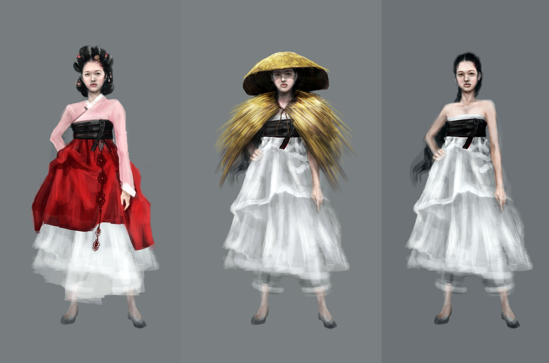 ArtStation - Gisaeng Hanbok