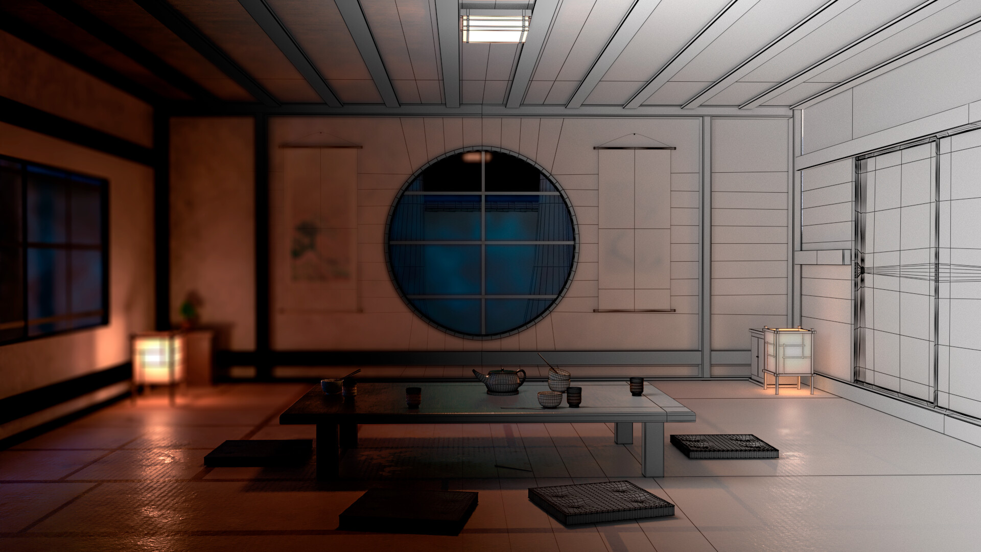 Alex García - Japanese living room