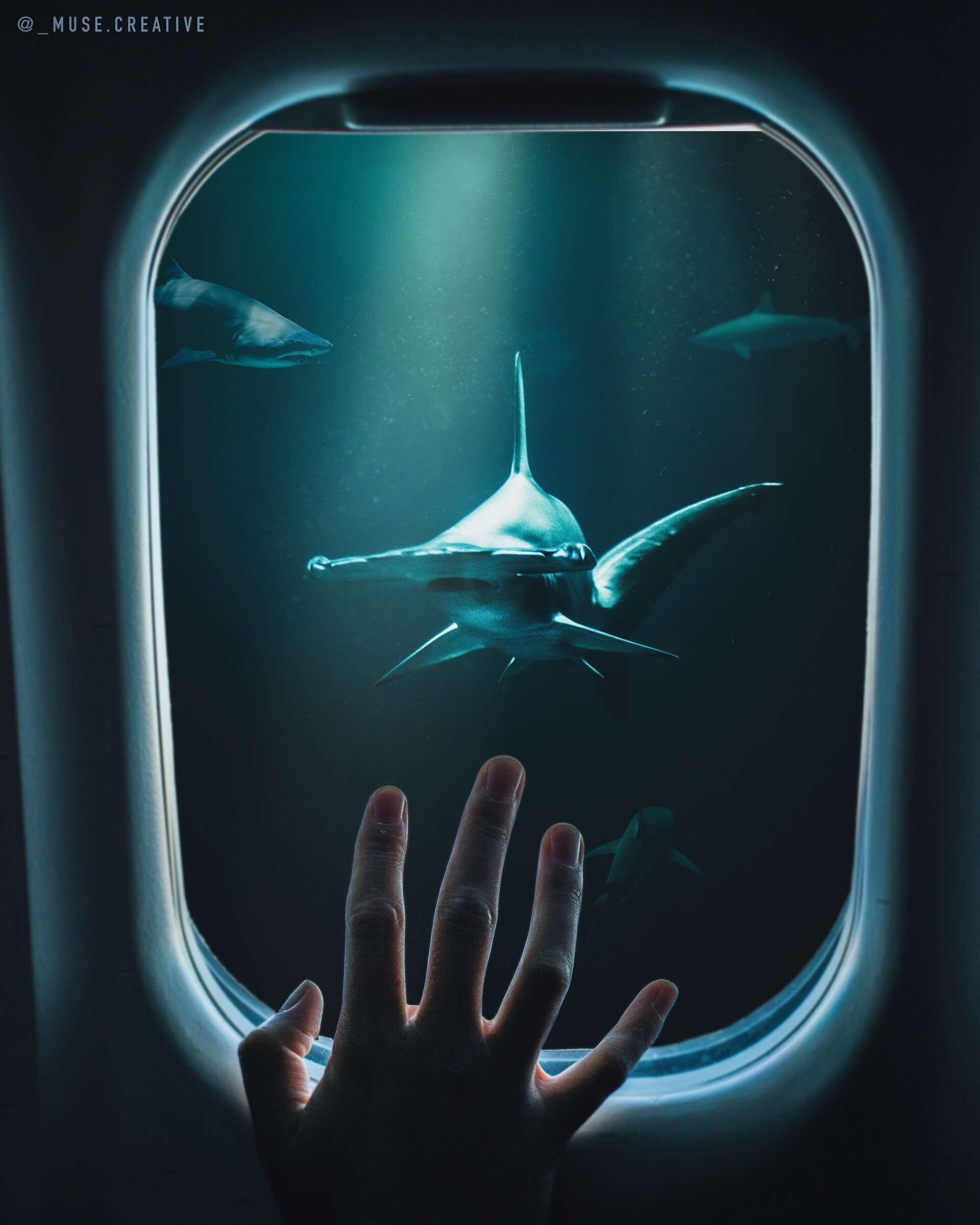 ArtStation - Swimming with the Fishes PhotoManipulation