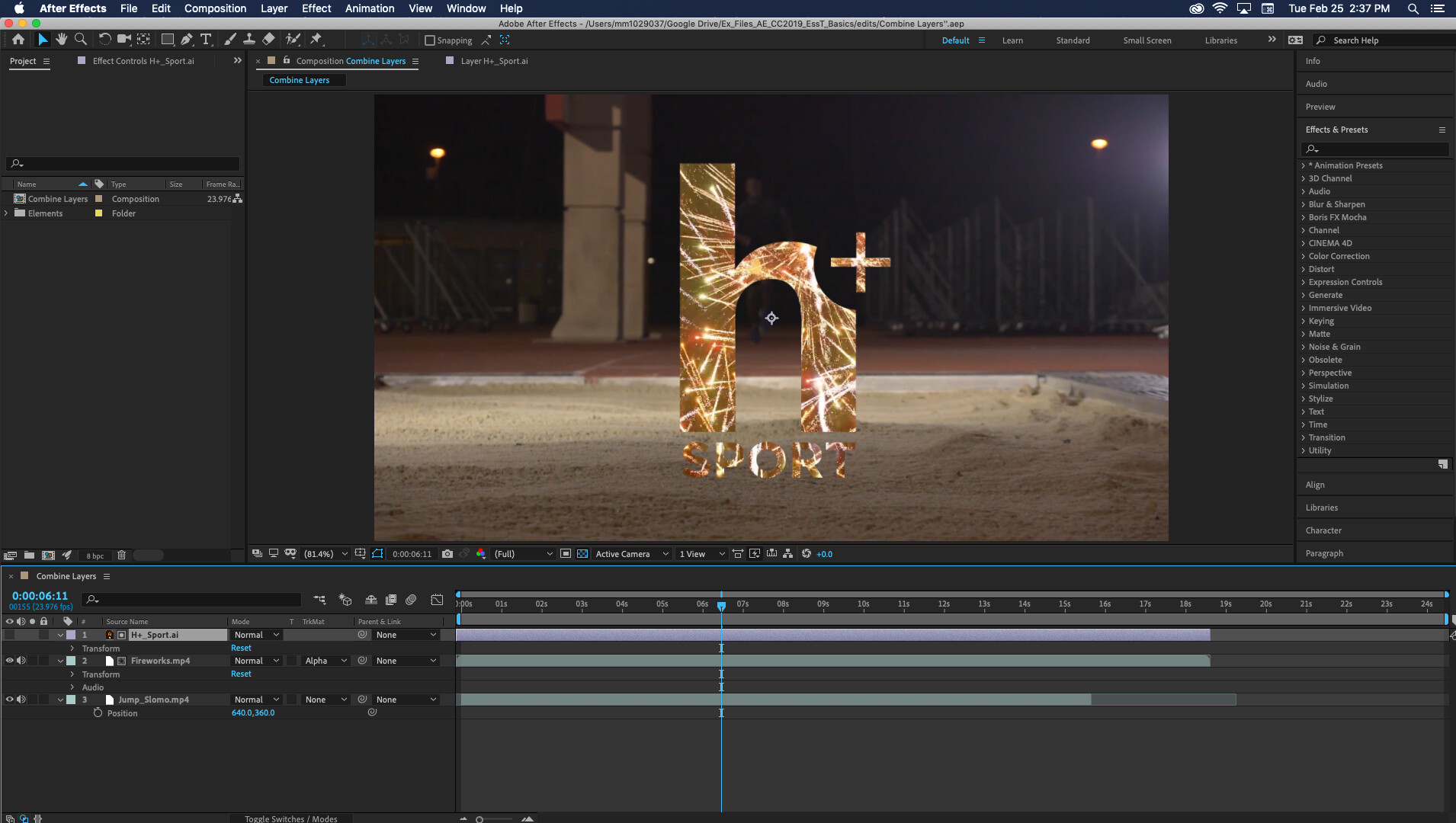 Michael Martin - After Effects Skill Practice + learning