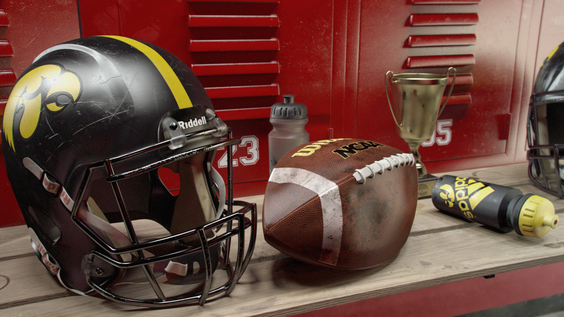 ArtStation - American Football Locker Room