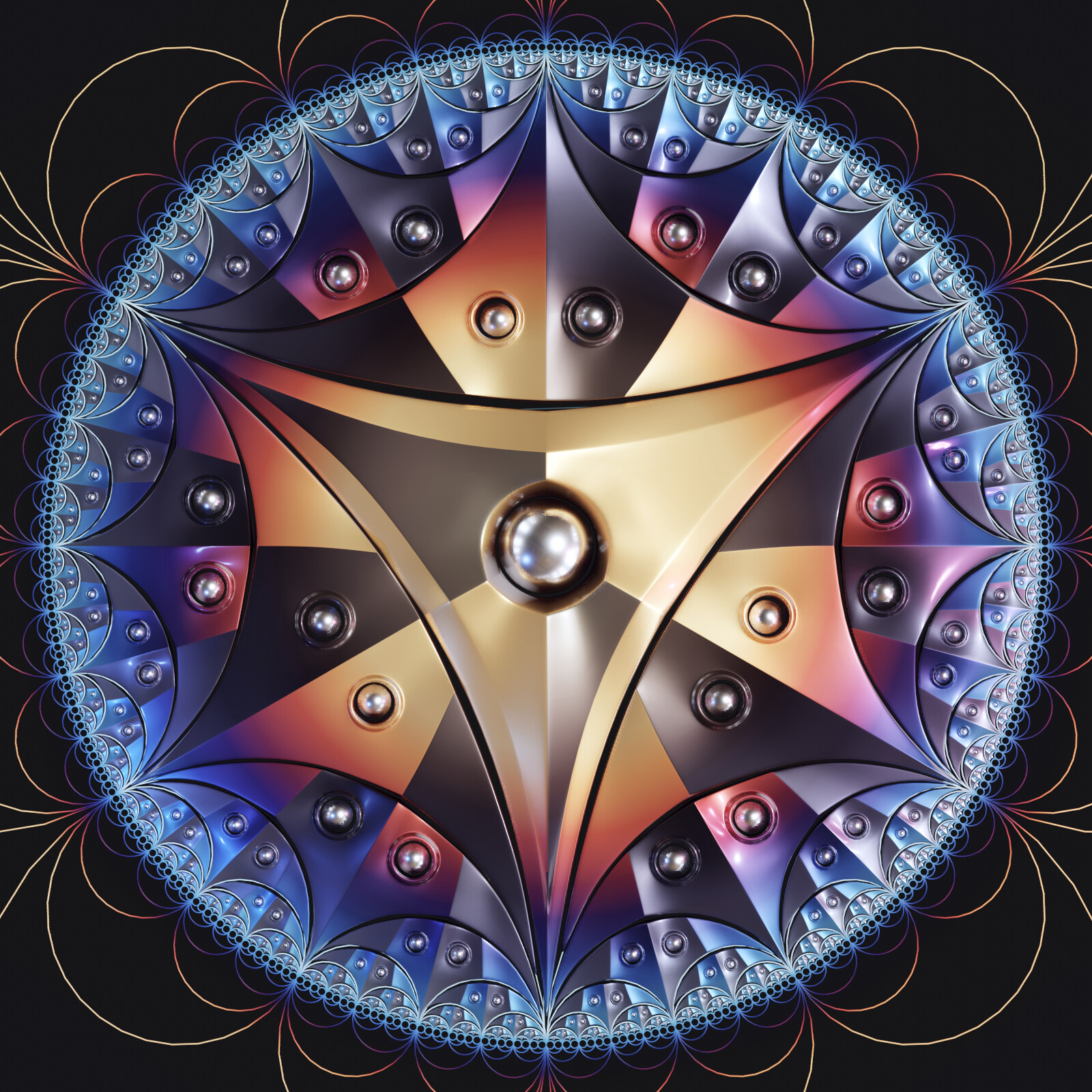 Damien Monteillard - Hyperbolic tiling