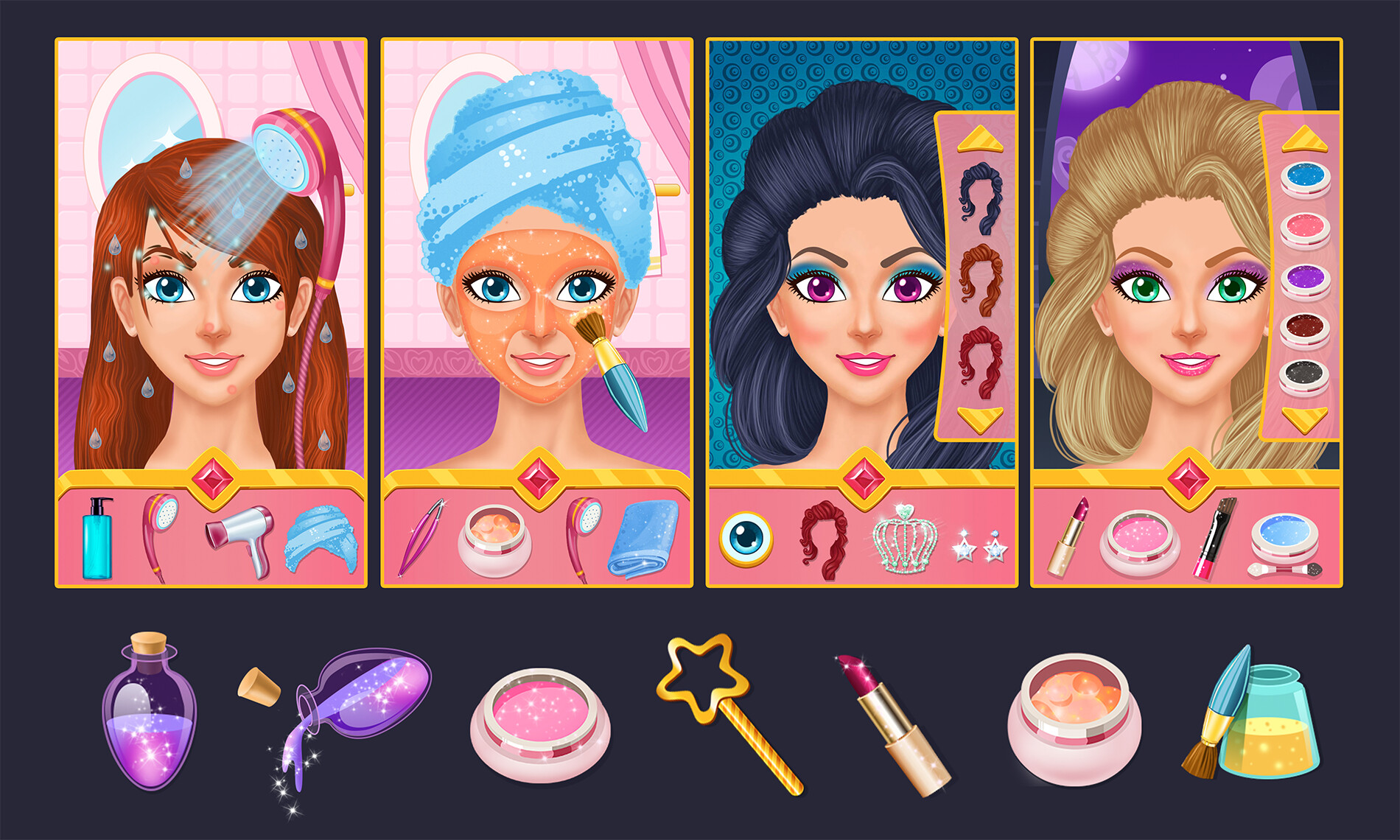 ArtStation - Princess magic makeover