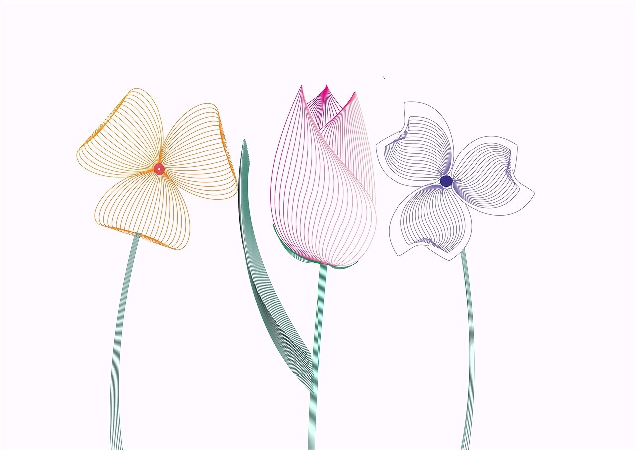 ArtStation - flower design with pen tool