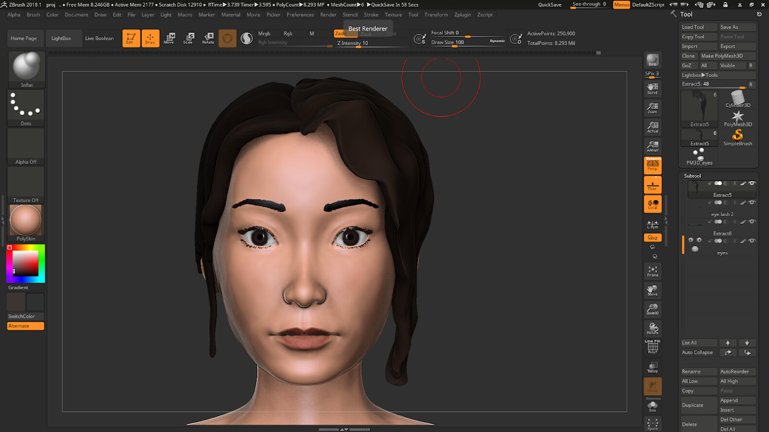ArtStation - face sculpting