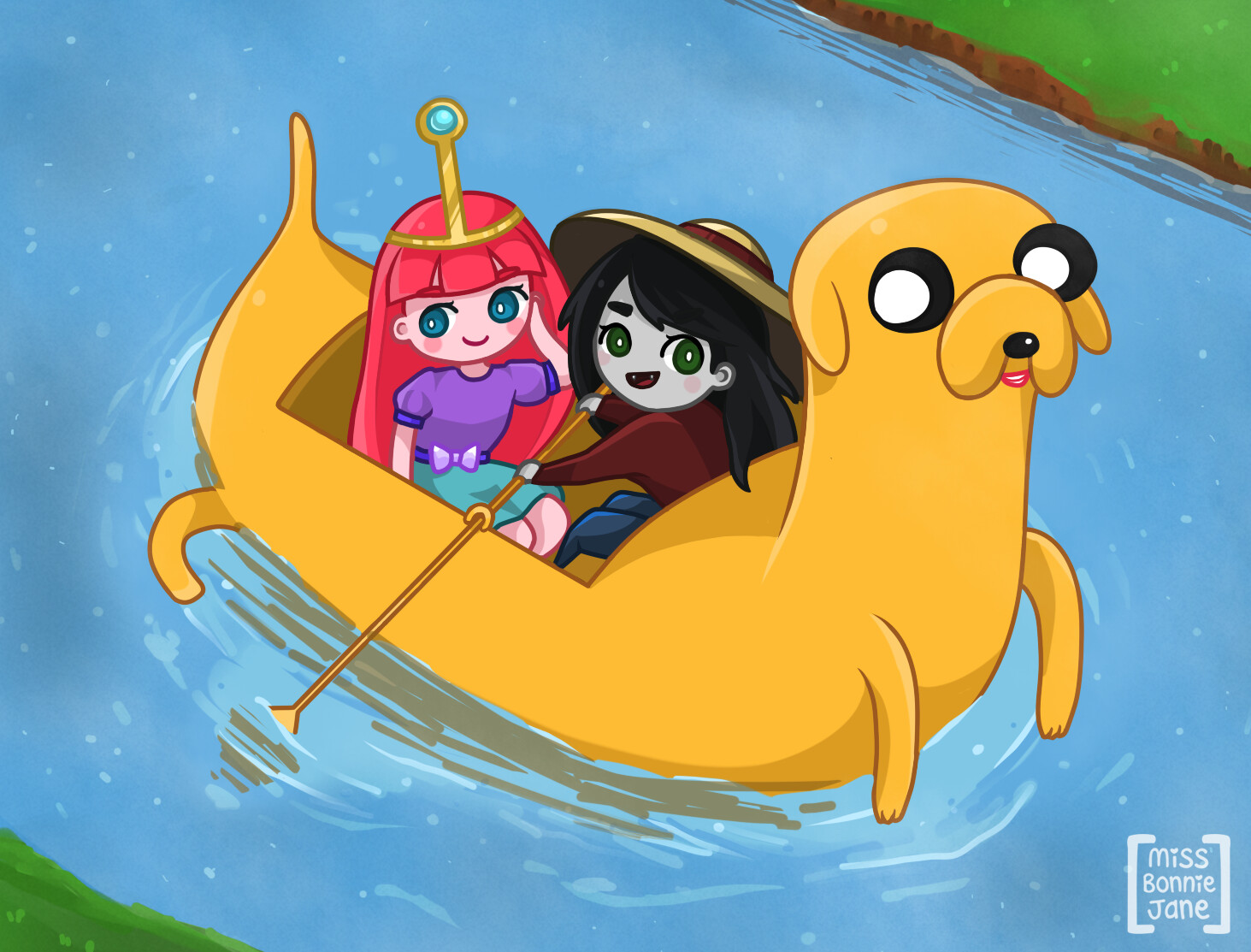 ArtStation - Adventure Time - Bubbline Boatride
