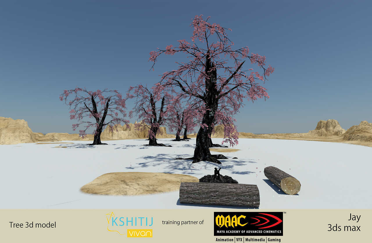 ArtStation - sakura tree