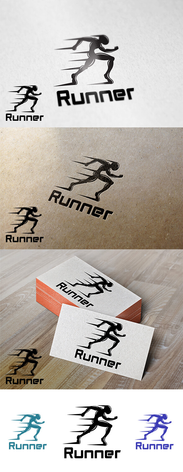 ArtStation - Runner Logo Template