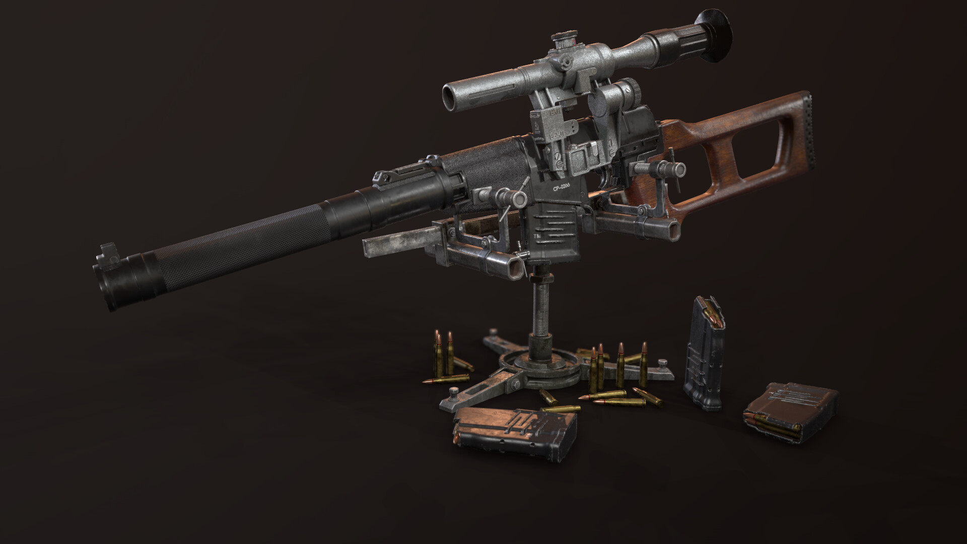 ArtStation - Special Sniper Rifle (VSS) "Vintorez"