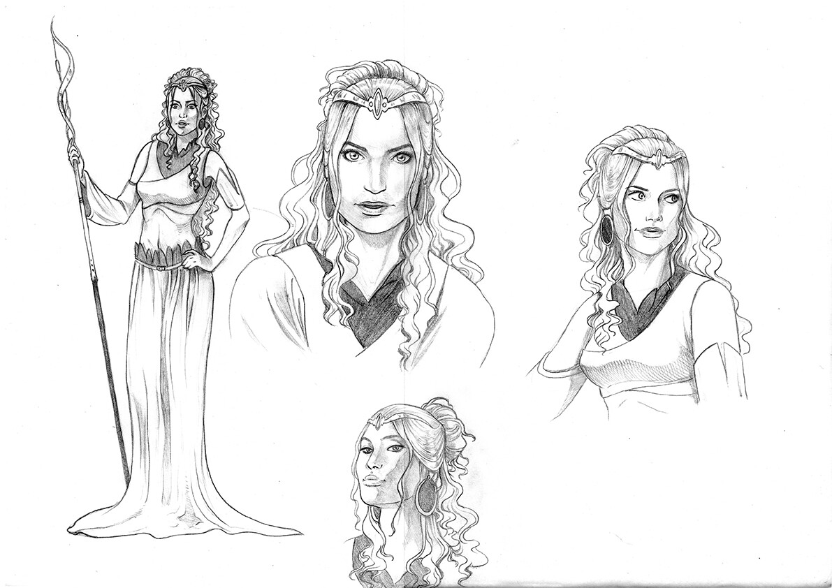 ArtStation - Study of female divine character