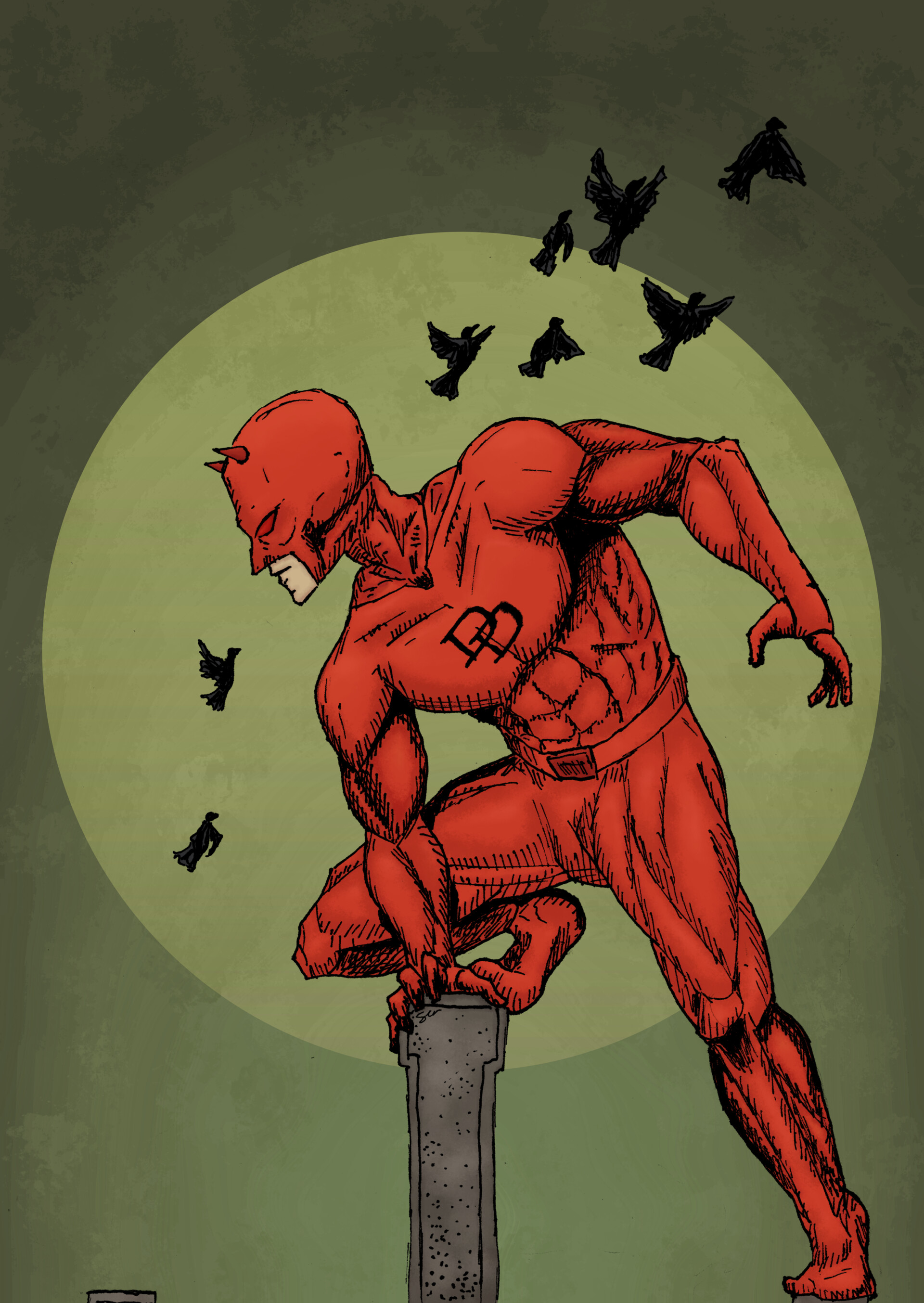 daredevil comic art textless