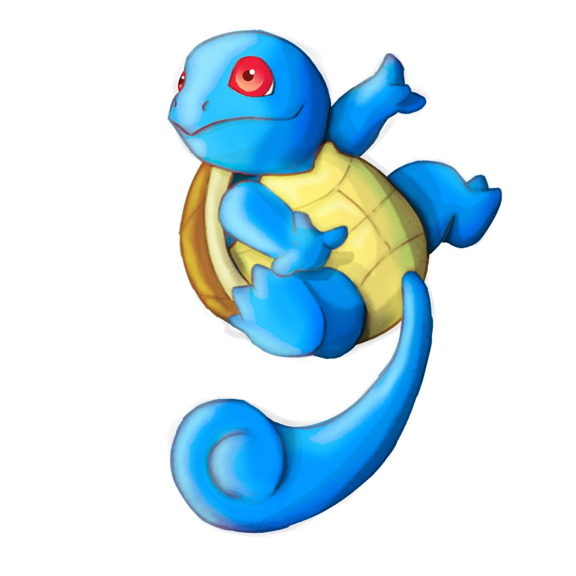 ArtStation - Squirtle Inktober 2019