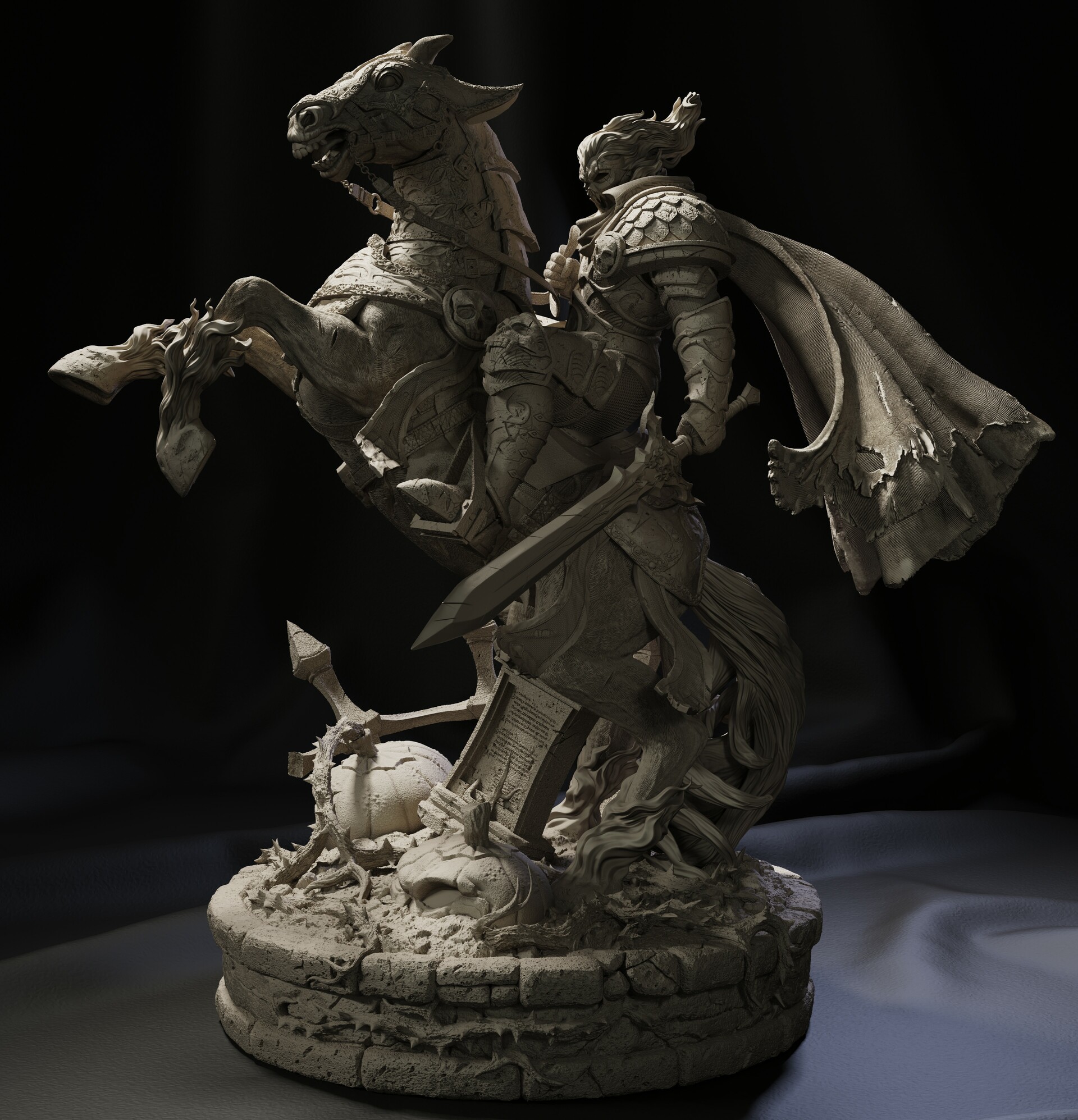 ArtStation - World of warcraft headless knight