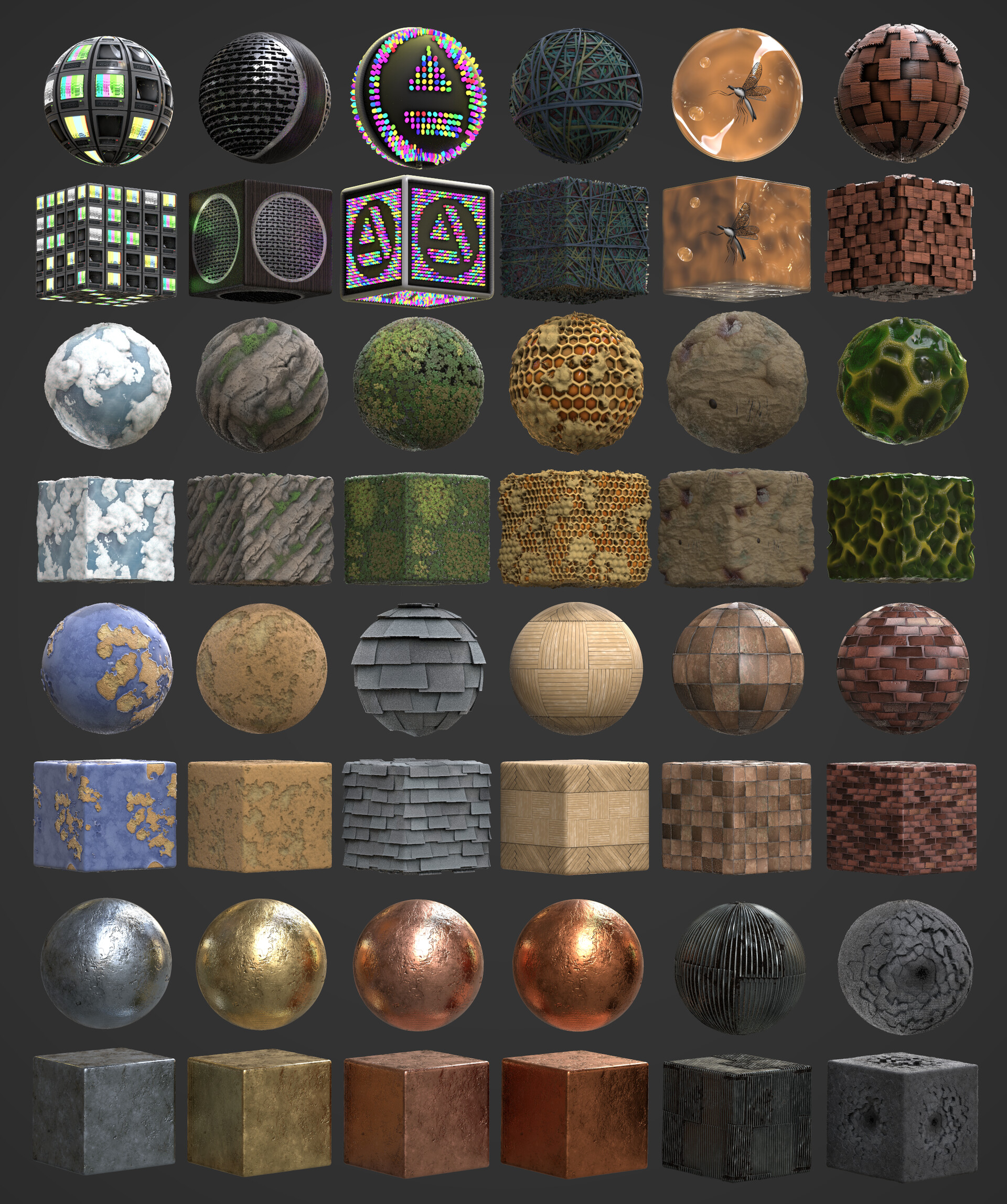ArtStation - 24 Substance Designer quick sketches (October 2019)