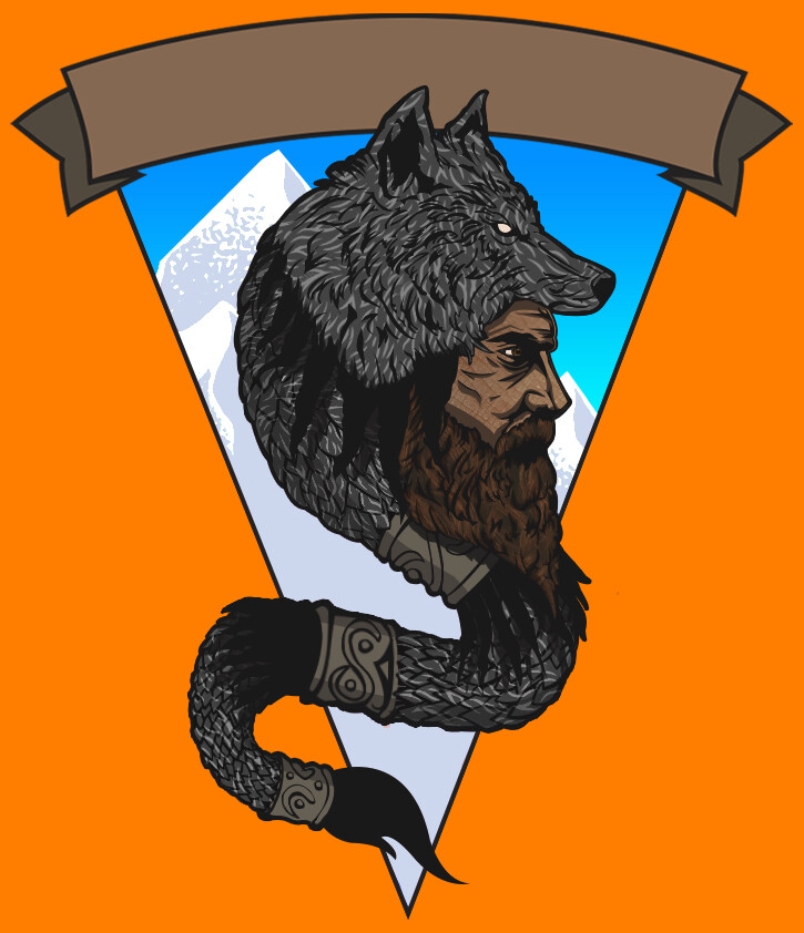 ArtStation - Dacic Wolf Head Logo - NOT FINISHED