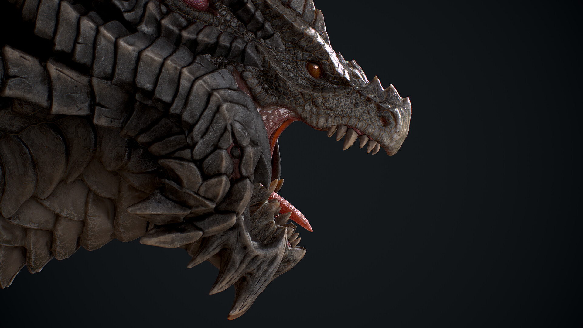 ArtStation - Dragon Head (Displacement)