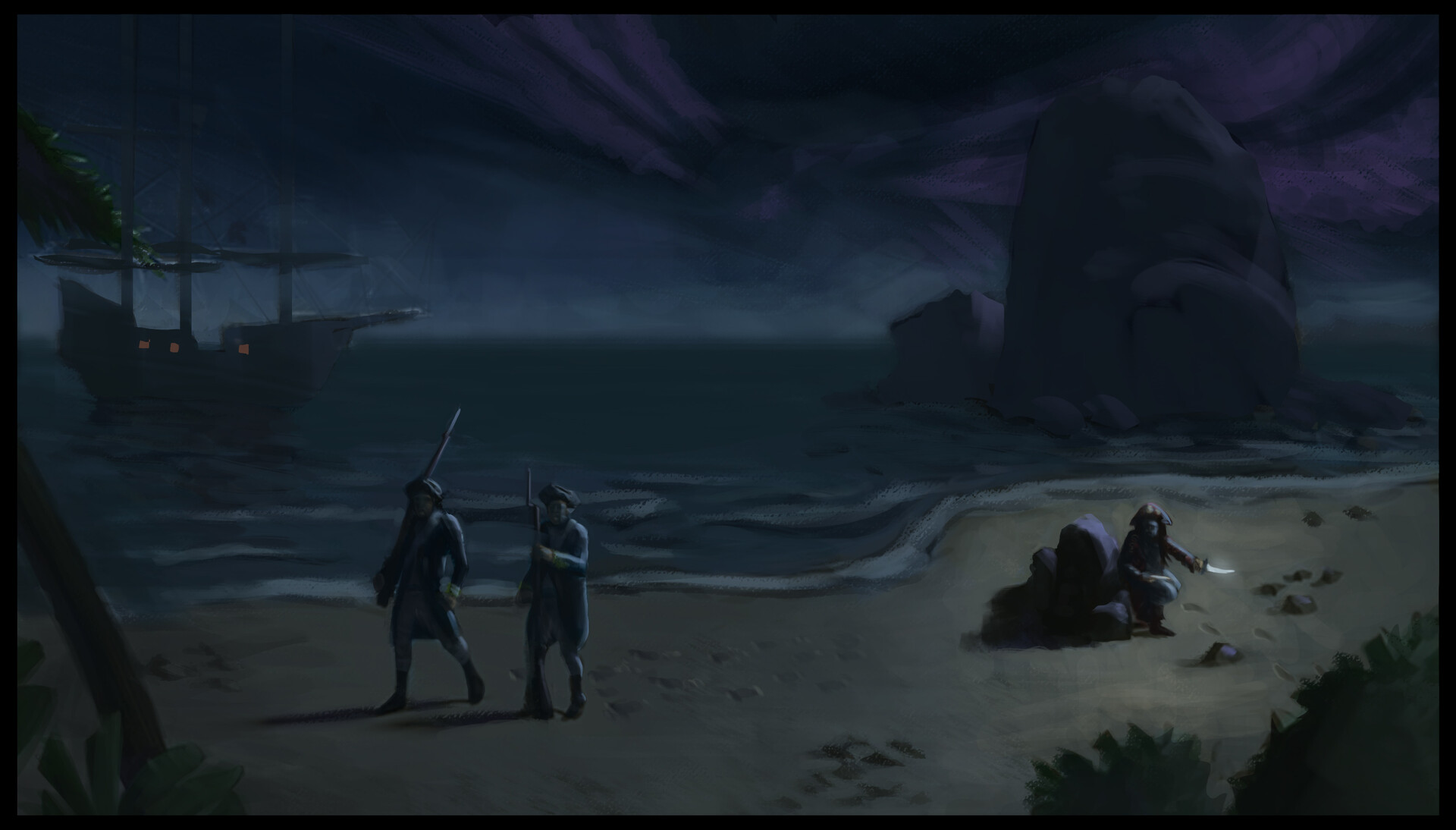 ArtStation - Pirate scene concept