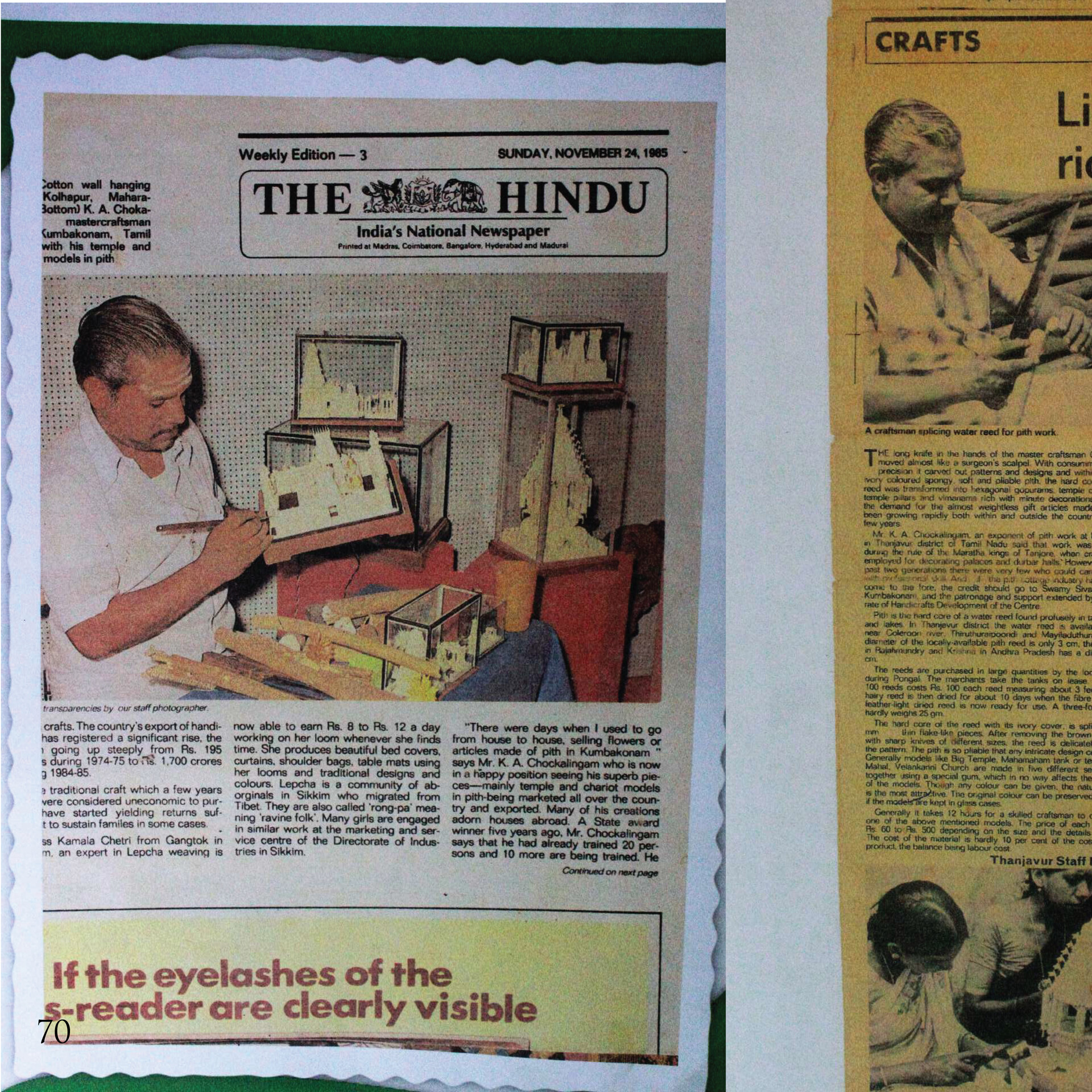 TANVI DESAI - THE CHOLA PITH WORKS - CLUSTER DOCUMENTATION