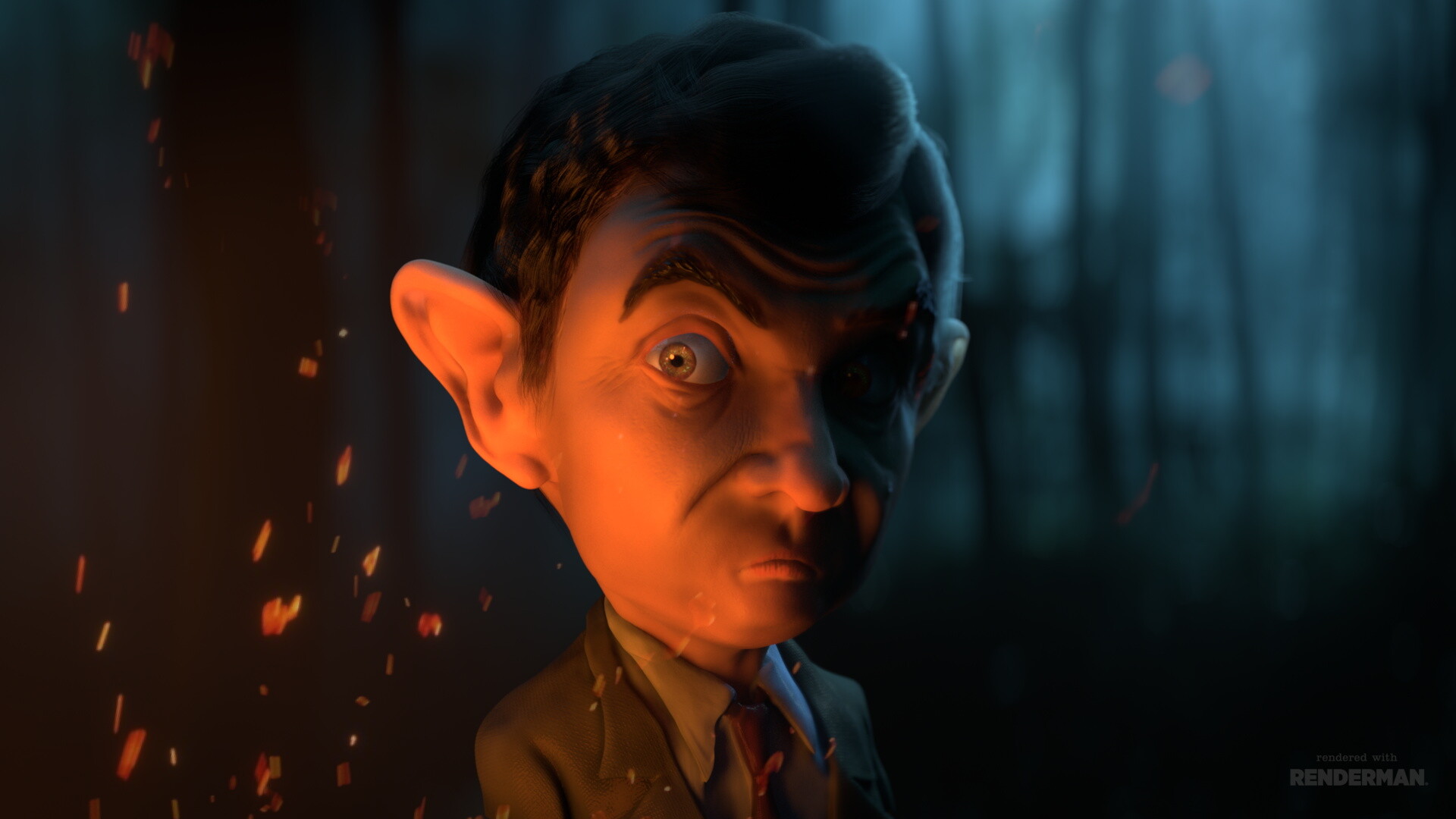 ArtStation - Mr Bean || Personal Practice of Lighting #4