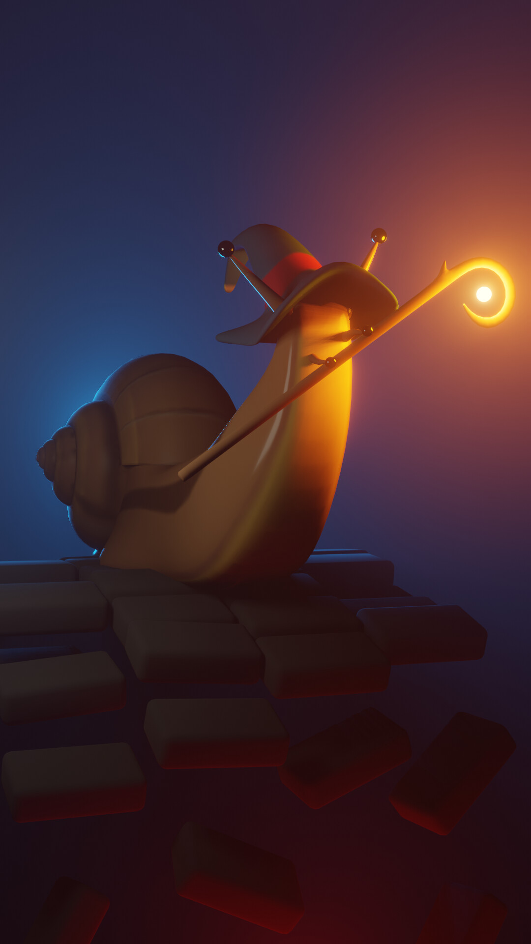 ArtStation - Snail Wizard - Low Poly Stylized