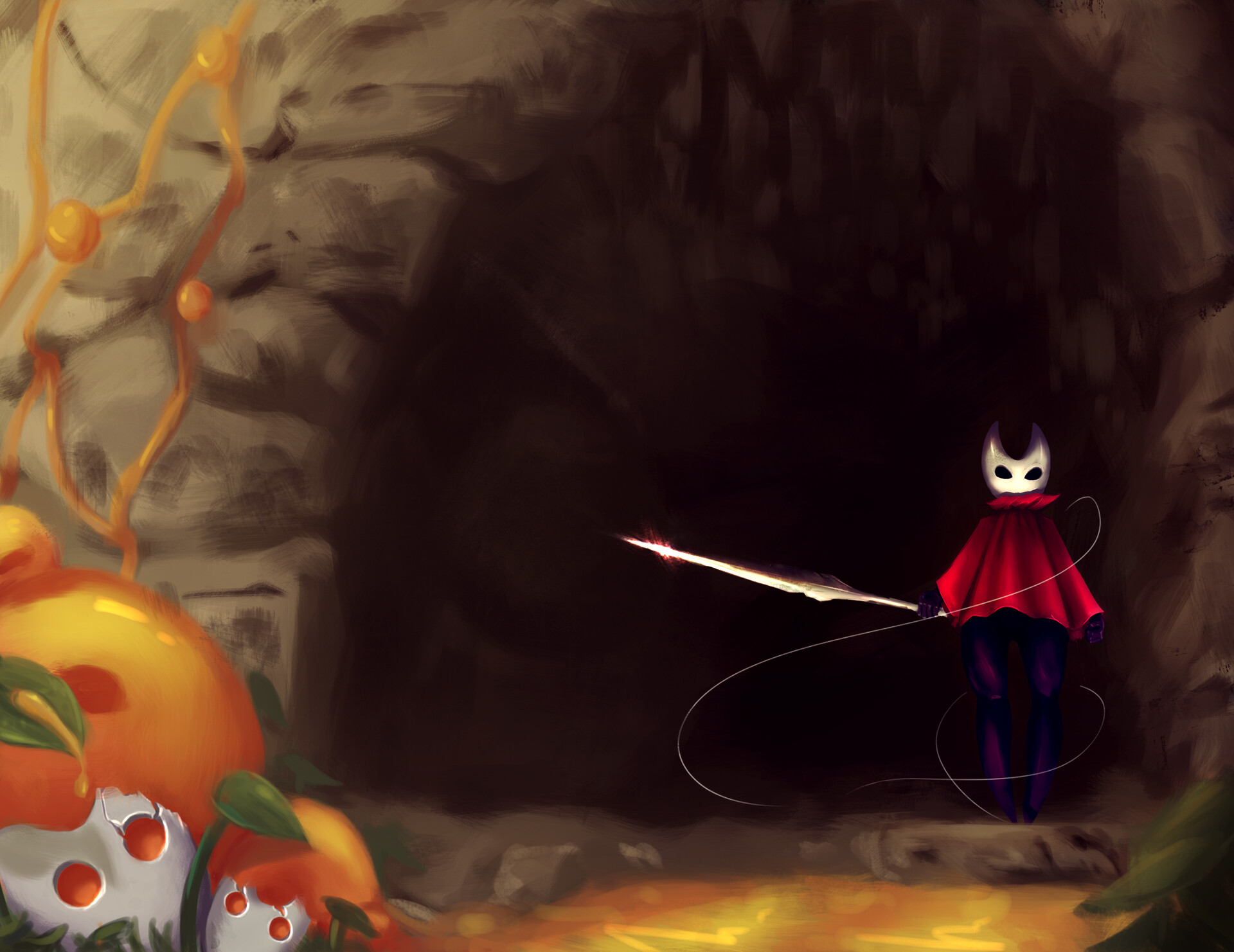 ArtStation - Fanart of the Infection from hollow knight