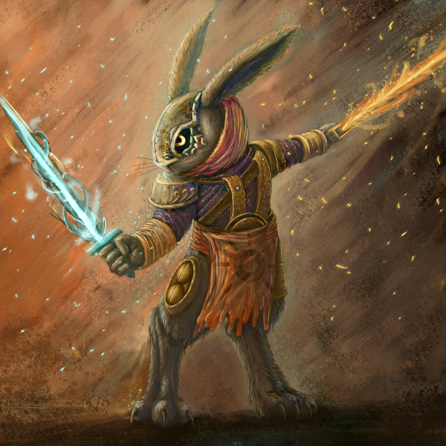 ArtStation - Rabbit warrior