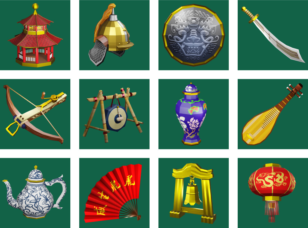 ArtStation - Chinese assets