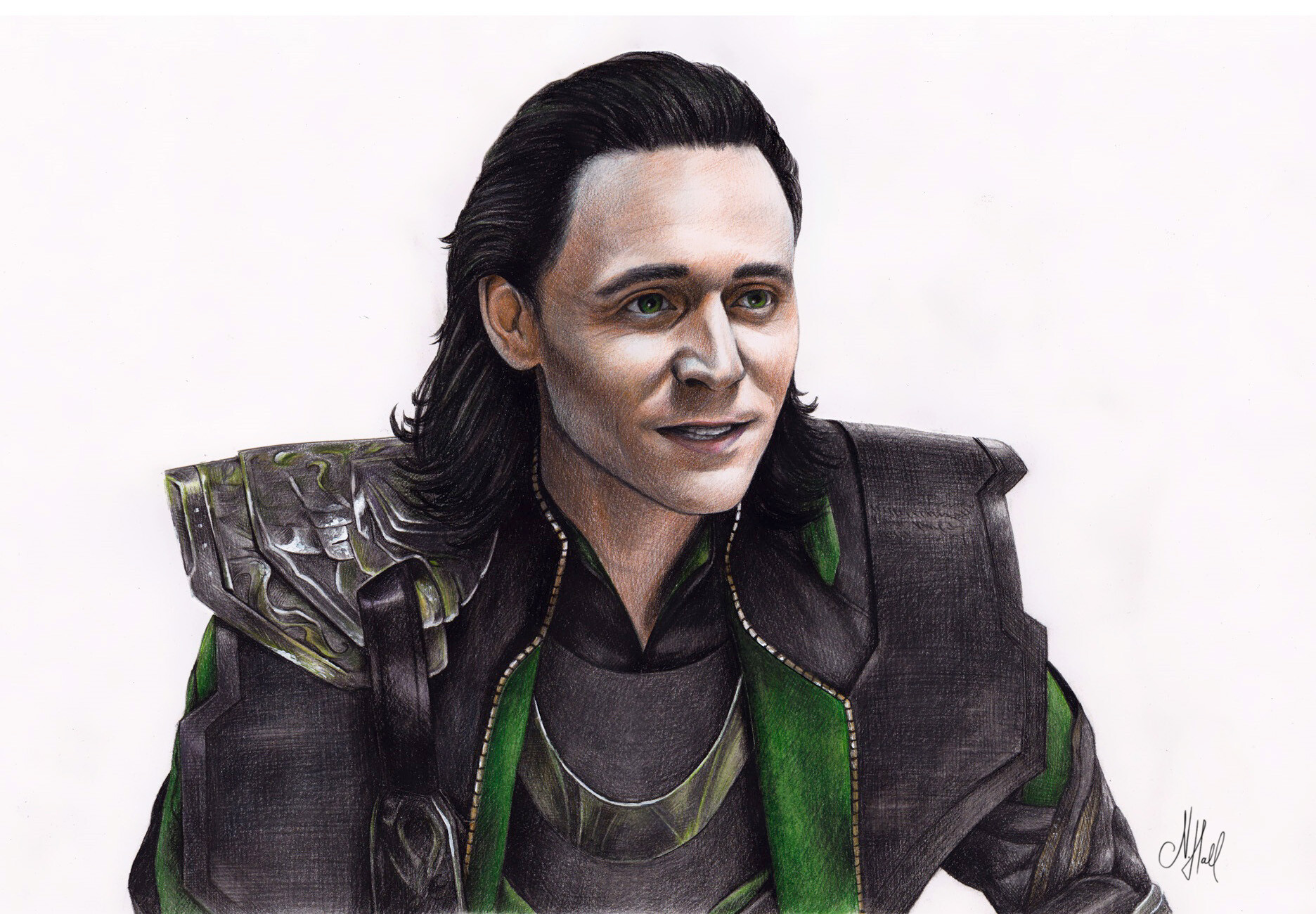 Tom Hiddleston Draws Loki