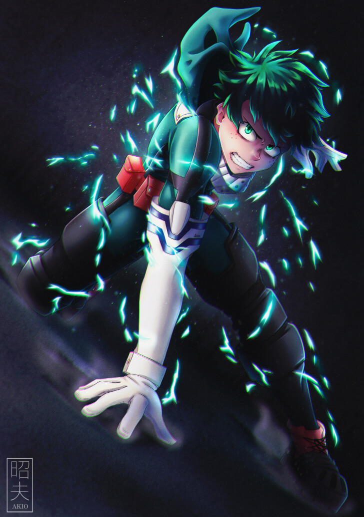 ArtStation - Deku Midoria MyHeroAcademia