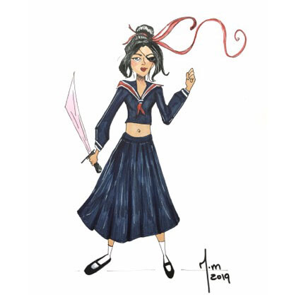 ArtStation - Sukeban character