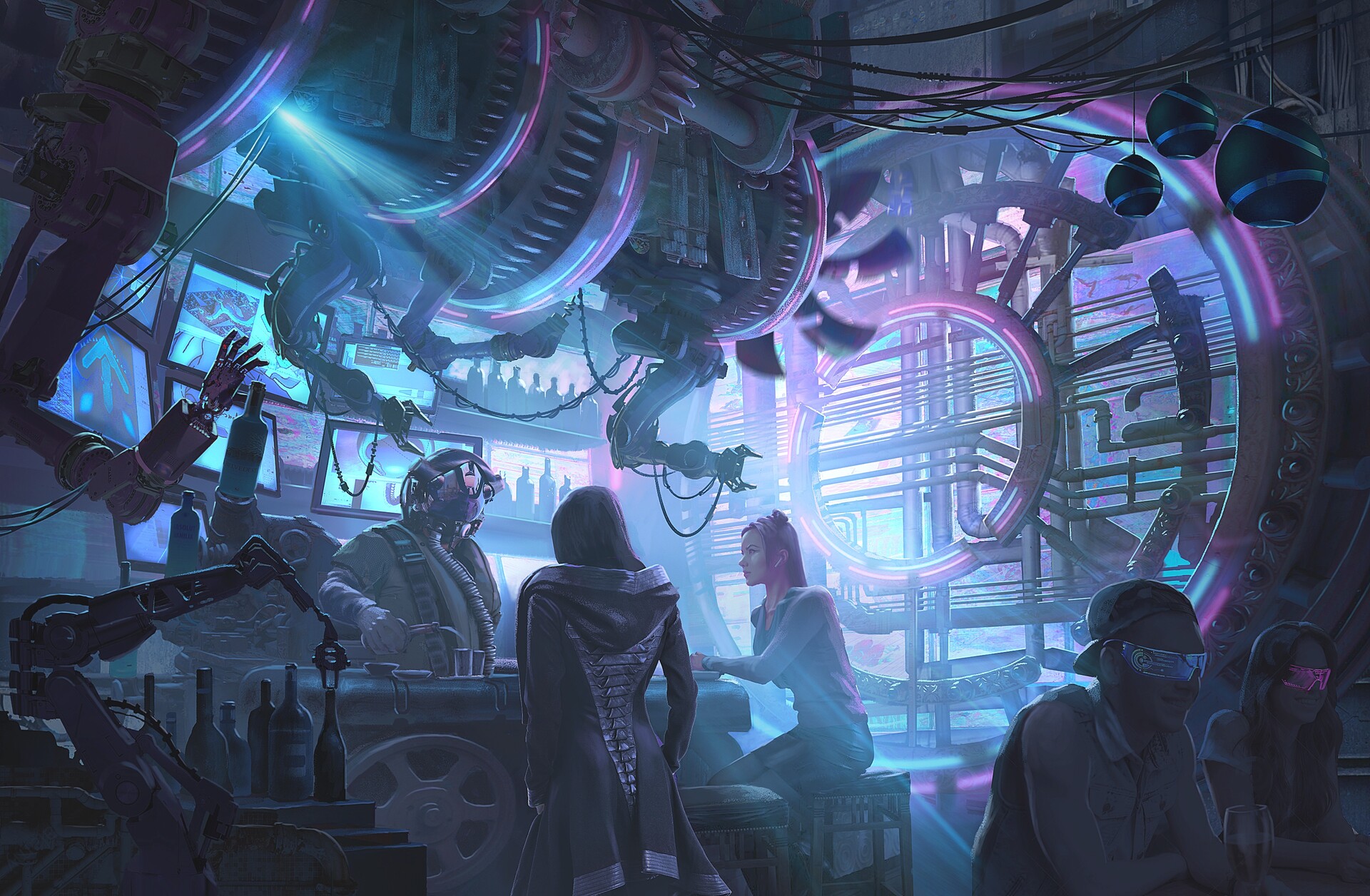 ArtStation - Cyberpunk Bar