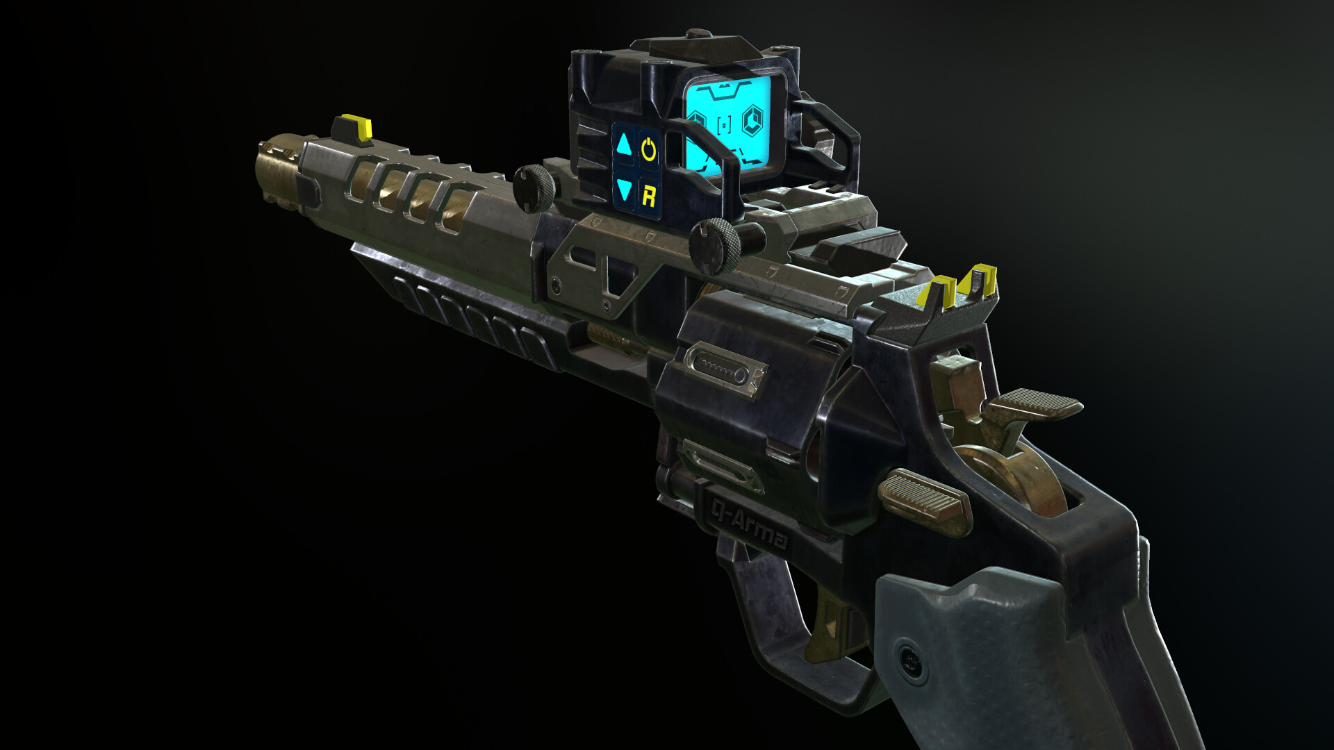 ArtStation - Revolver with scope