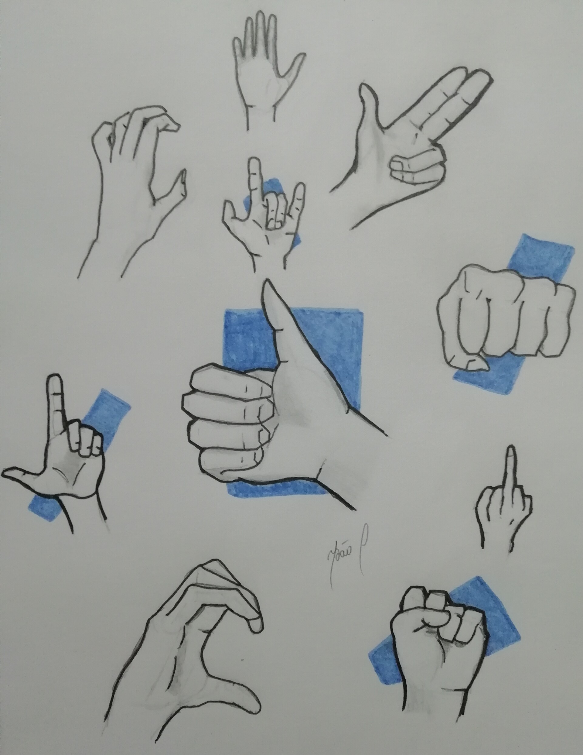 ArtStation - Hands Study from my sketchbook