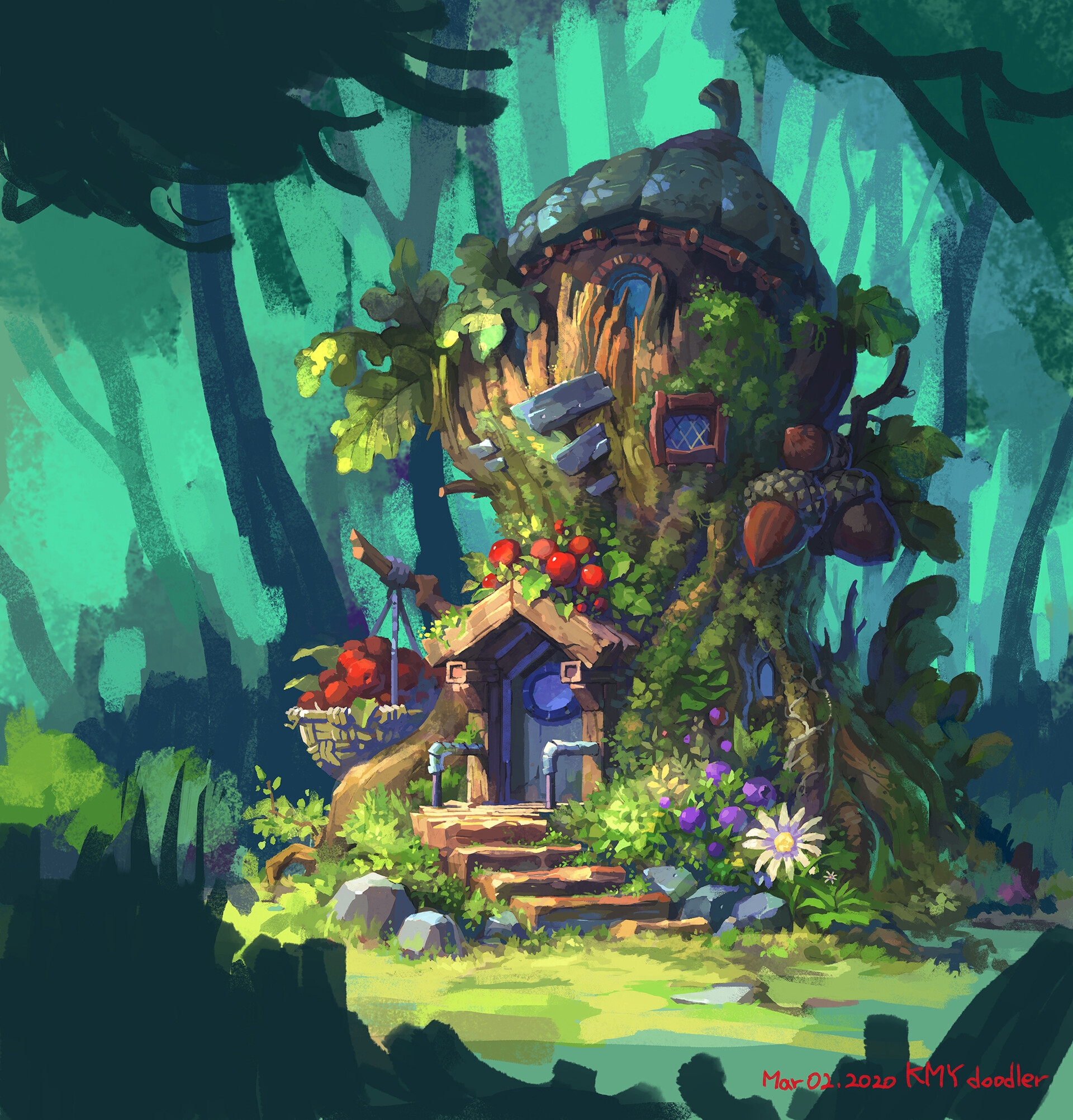 ArtStation - Acorn house