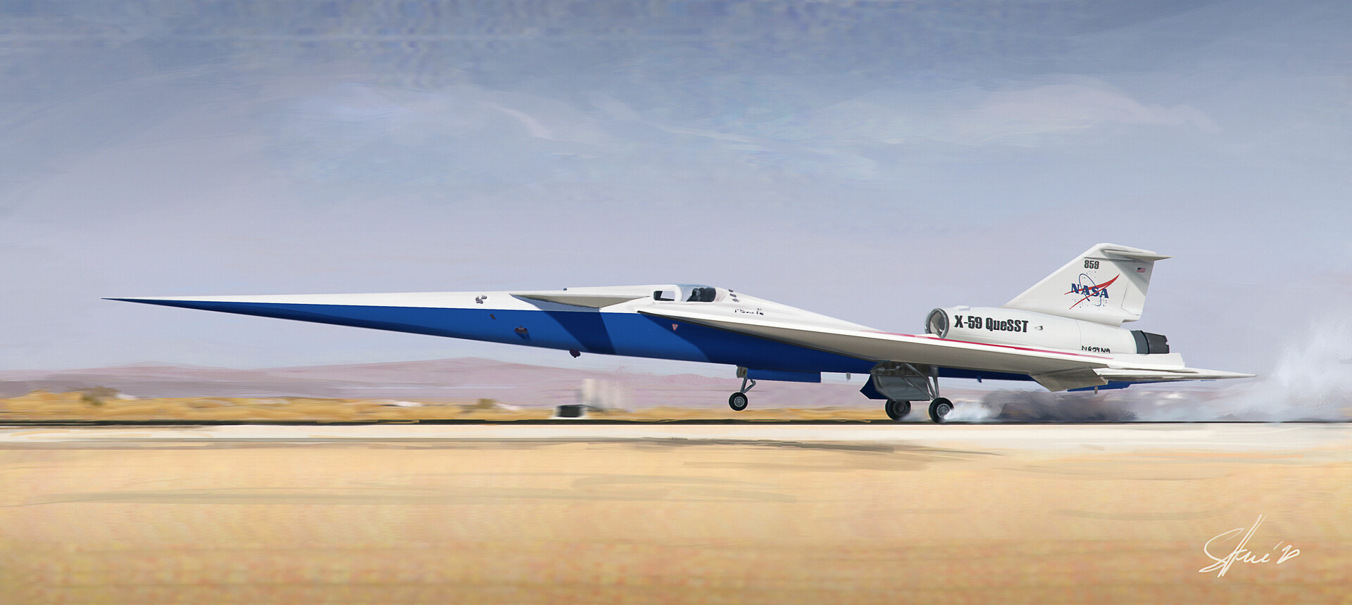 ArtStation - NASA lockheed Martin X-59 QueSST Study