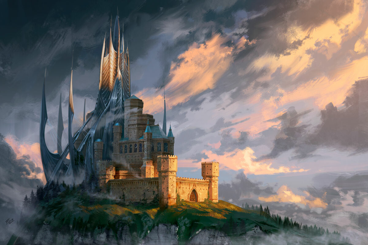 Technological Castle by Federico Musetti : r/ImaginaryArchitecture