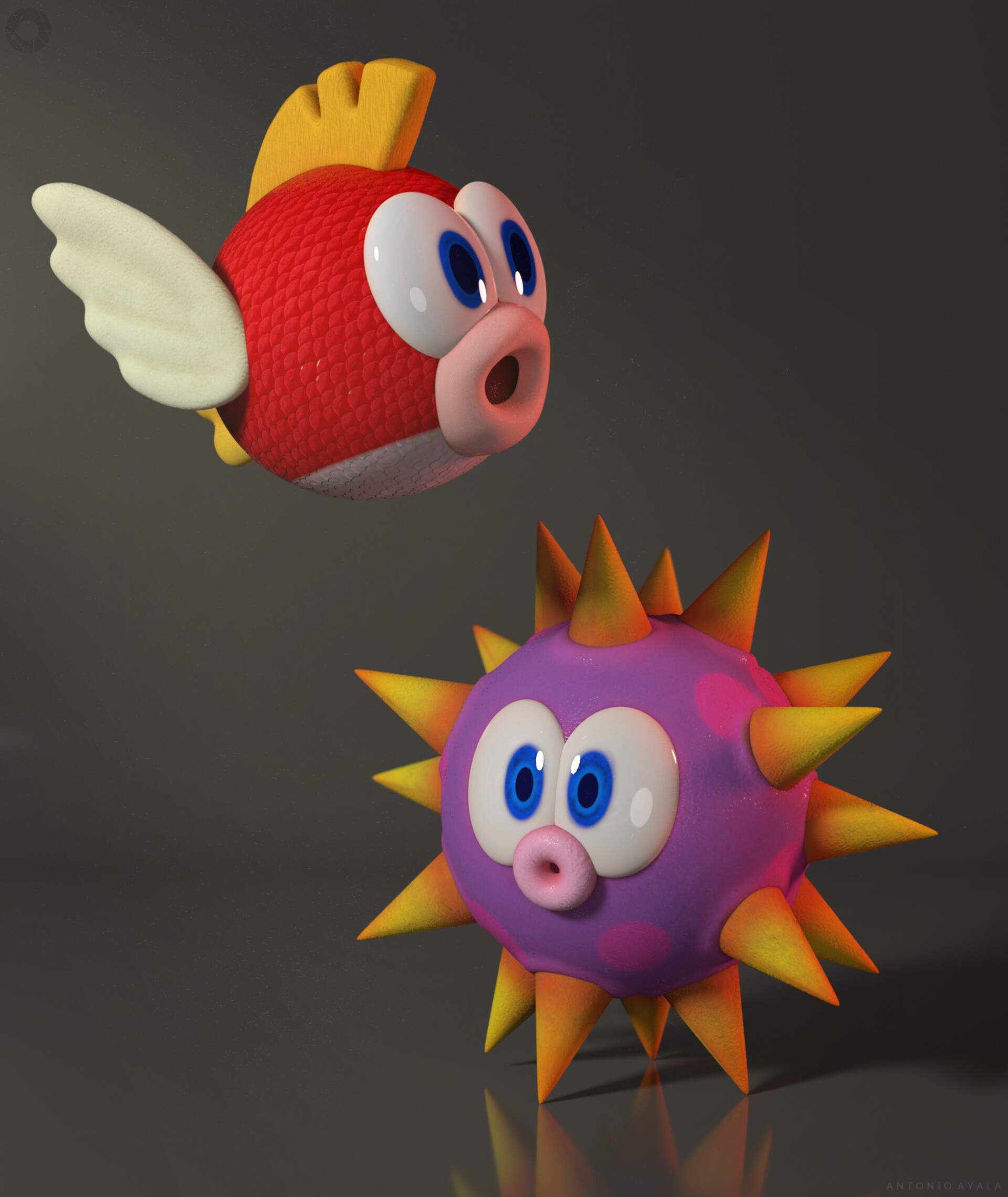 mario spiny fish