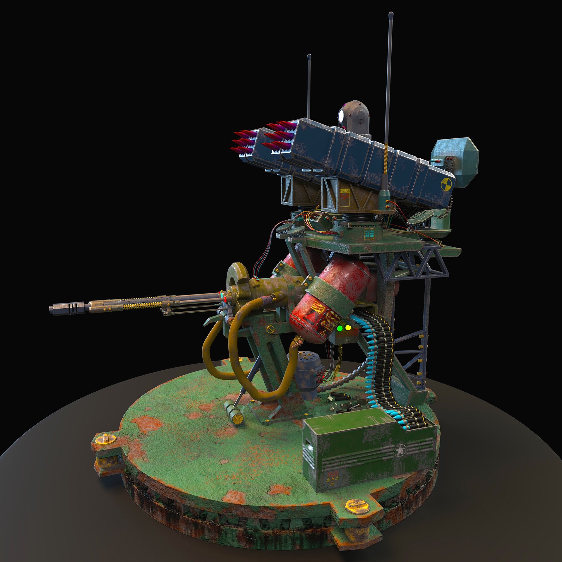 ArtStation - Anti-aircraft gun