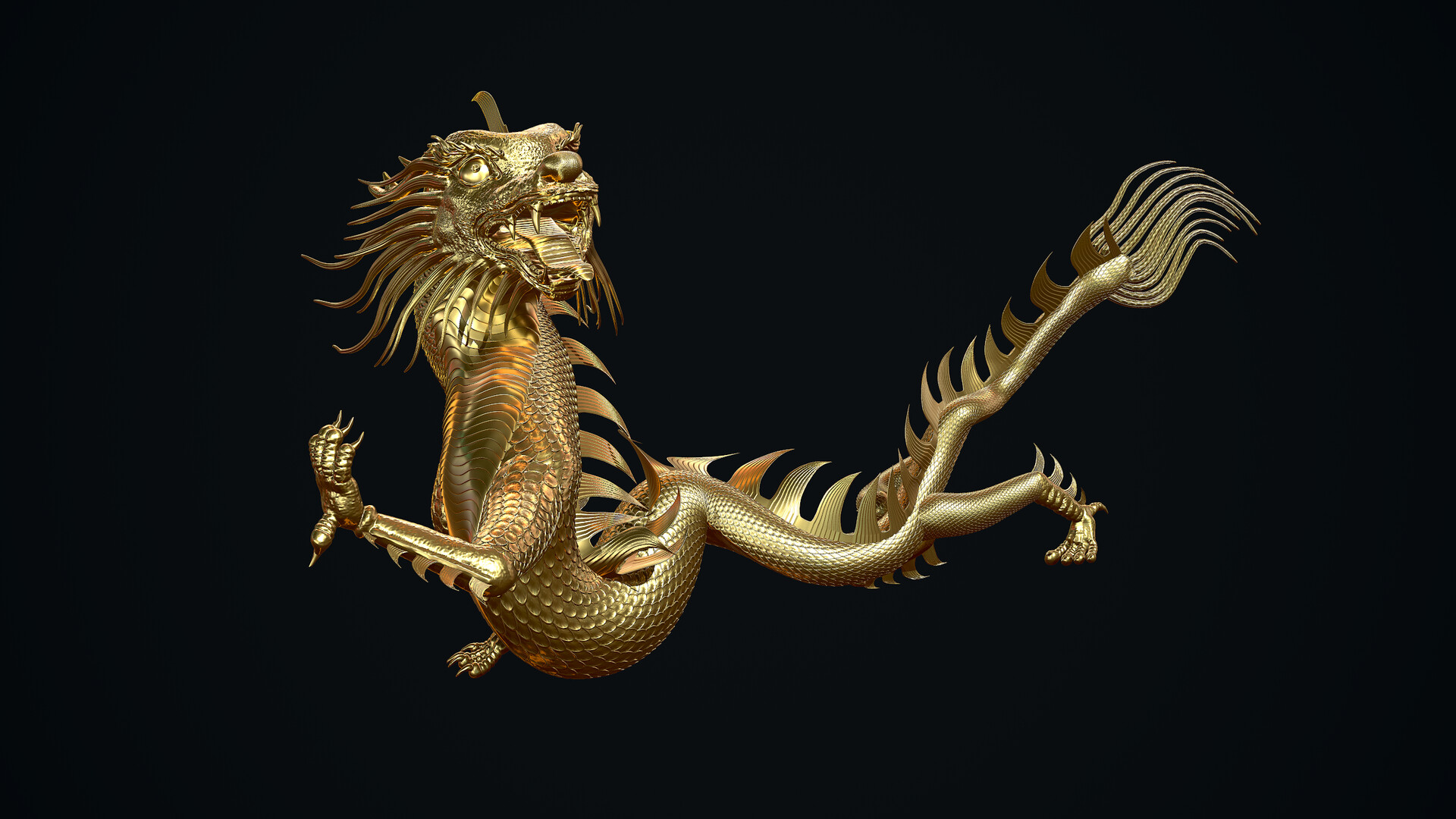 Anna Pilipenko - Gold Chinese Dragon