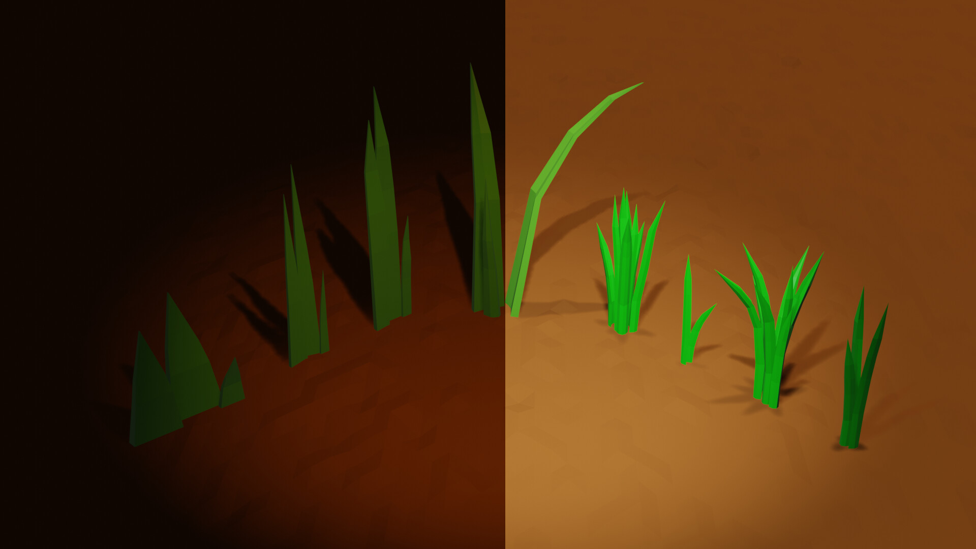 ArtStation - Low Poly gras colection