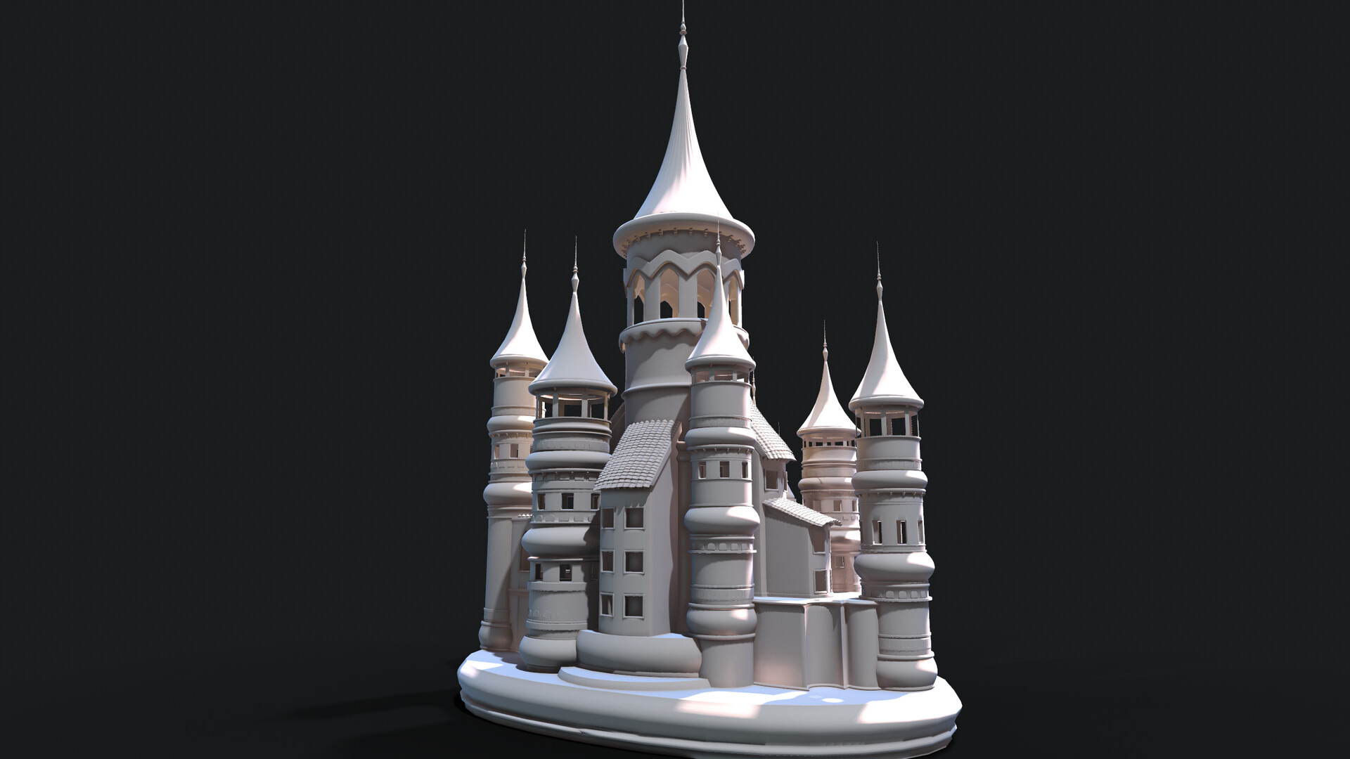 ArtStation - 3D Castle Modeling