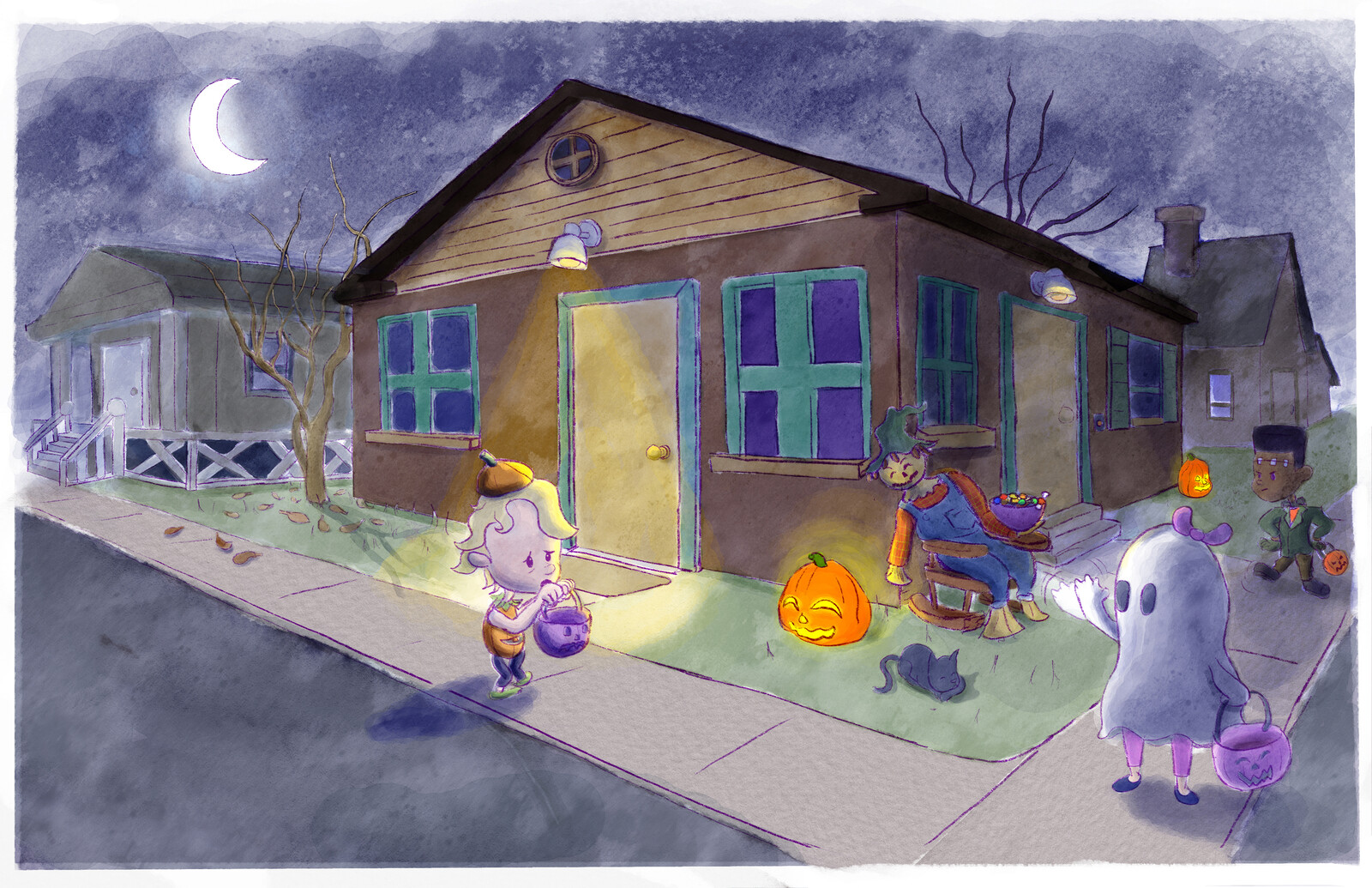Donald Sutton - Dillon's First Halloween-Concept Art (Working Title)