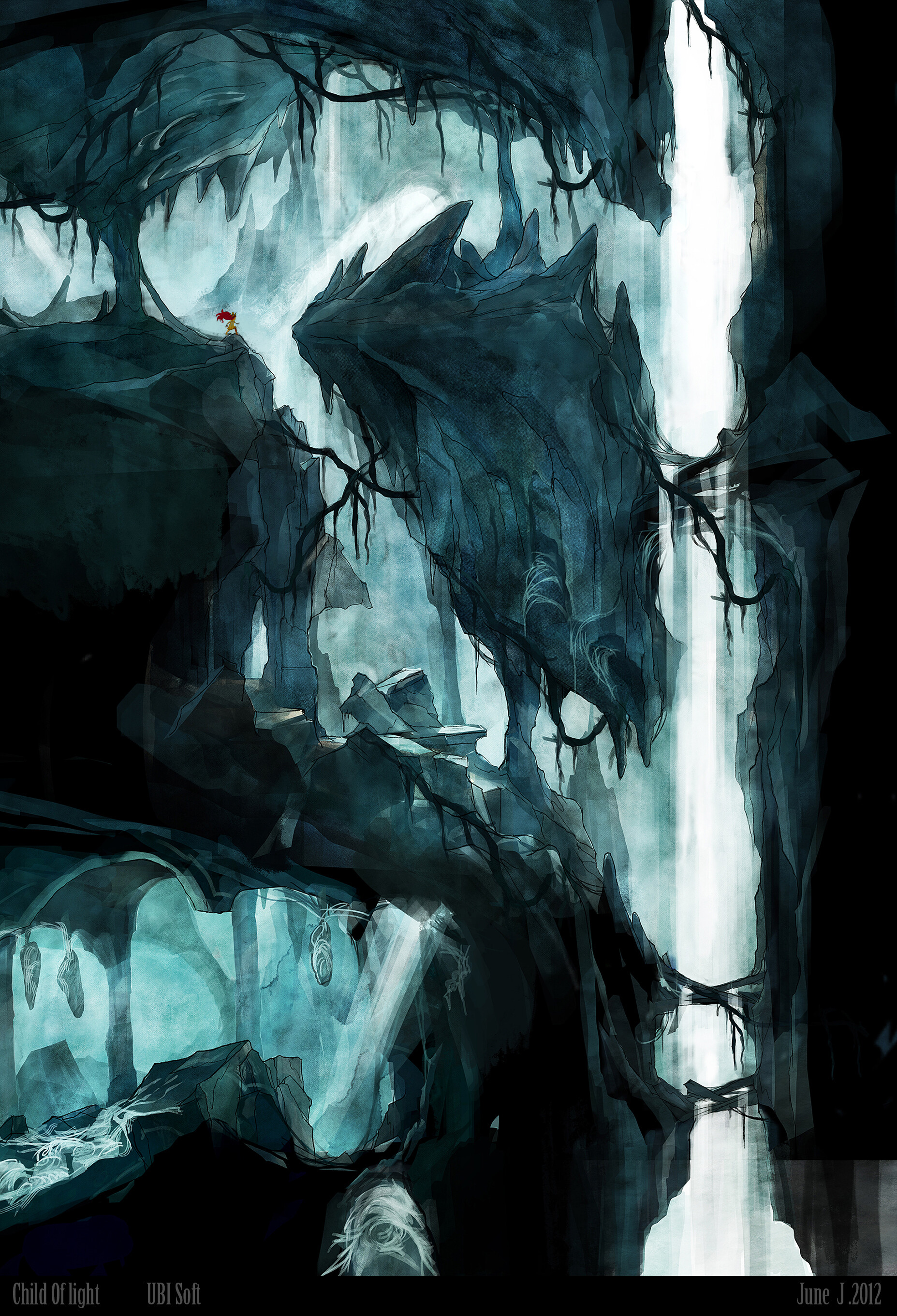 ArtStation - Child of Light : Cave