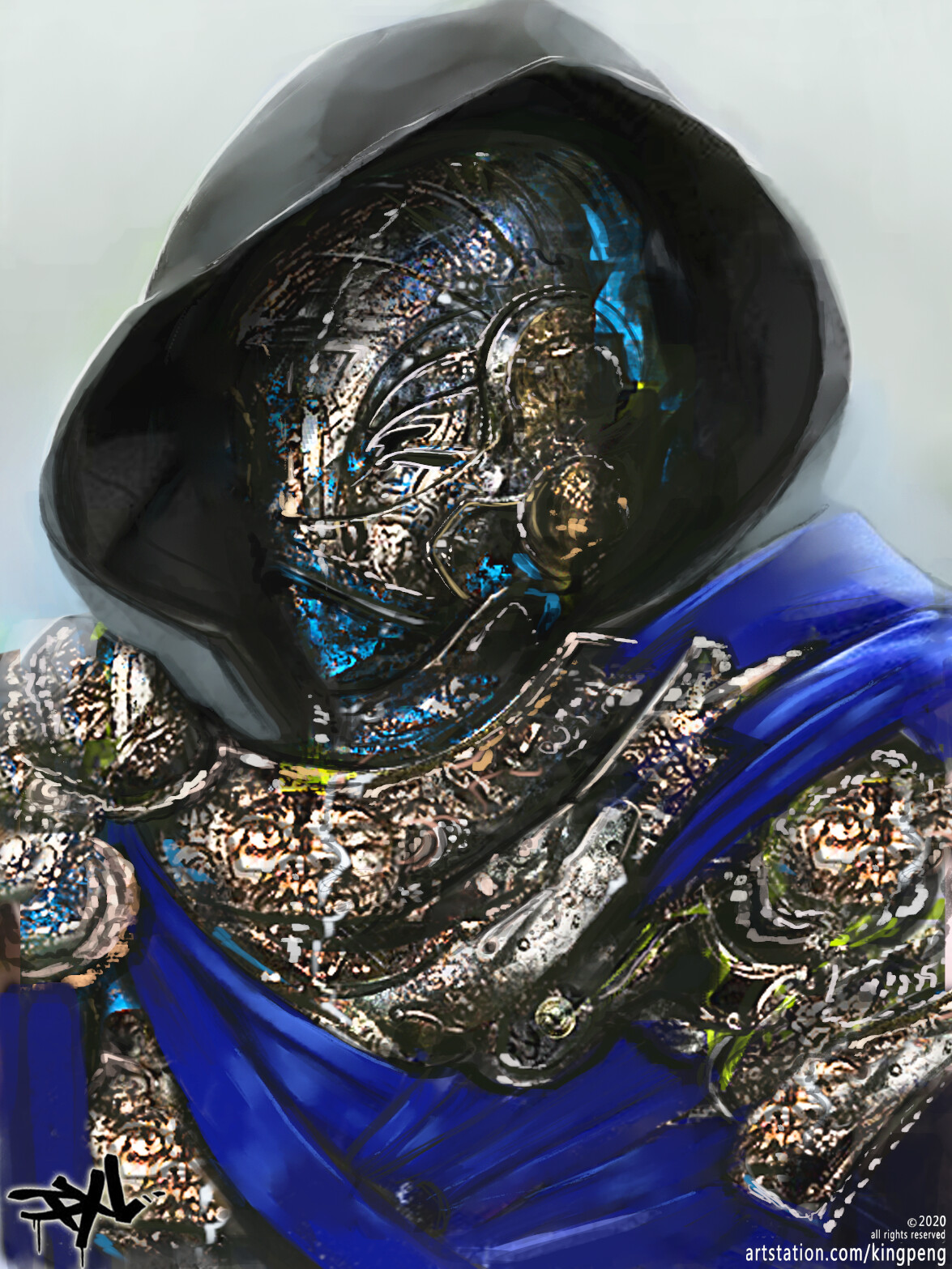 ArtStation - Turquoise Filigree Knight