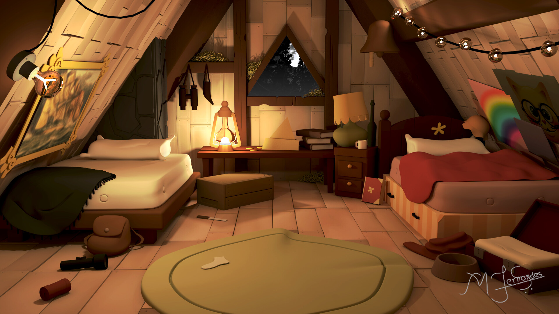 ArtStation - Gravity Falls Room