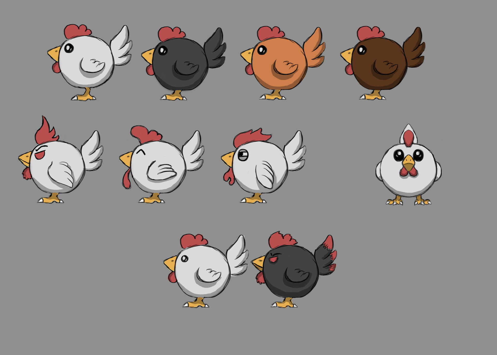 ArtStation - Cartoon Chicken Concept