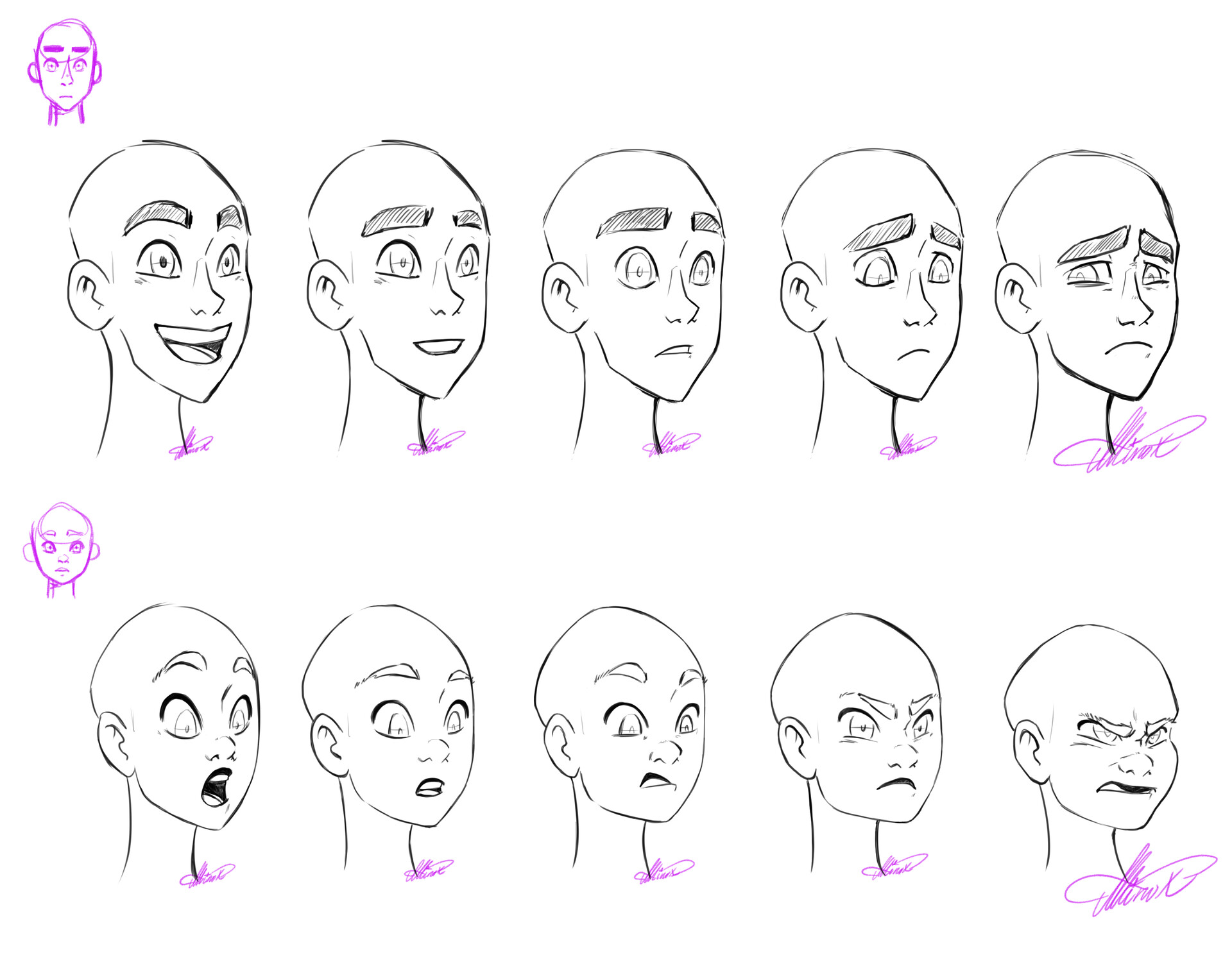 ArtStation - Facial Expressions