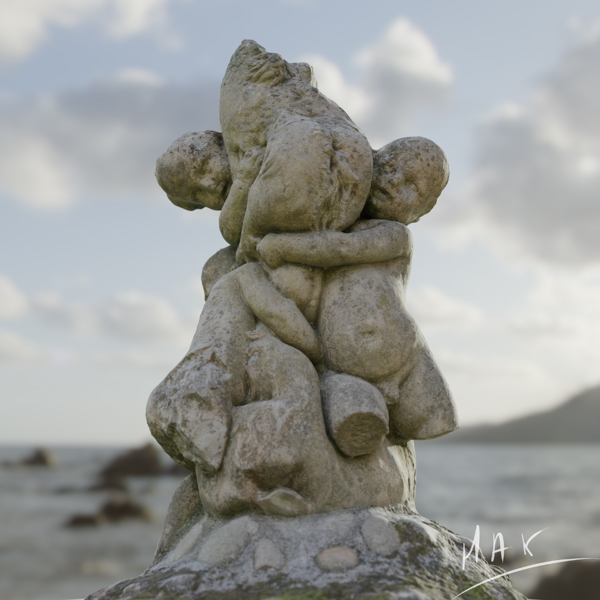 MAKRAM DAOU - Broken Statue