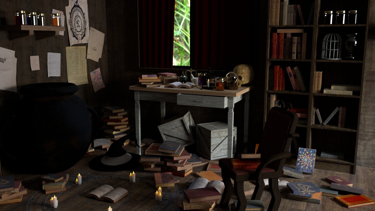 ArtStation - witch room